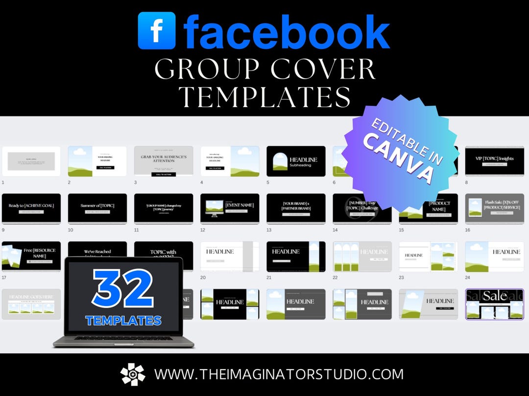 Facebook Group Cover Templates for Photographers, Facebook Group Cover ...