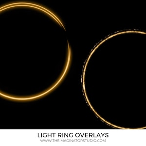 Light Ring Overlays | Gold Ring Overlays | Halo | Photoshop ...