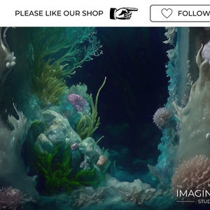 Underwater Fantasy Backgrounds for Little Mermaid Composites Siren and ...