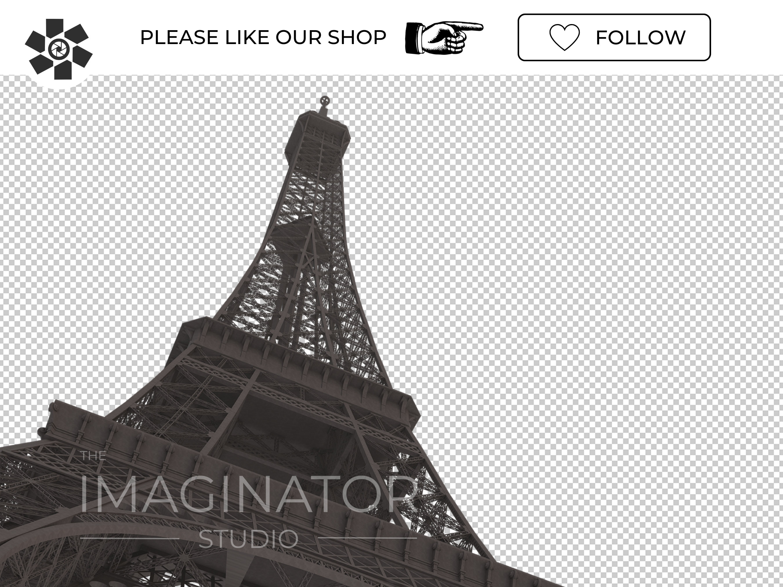 Eiffel Tower Overlay Paris Eiffel Tower Overlays Digital Background ...