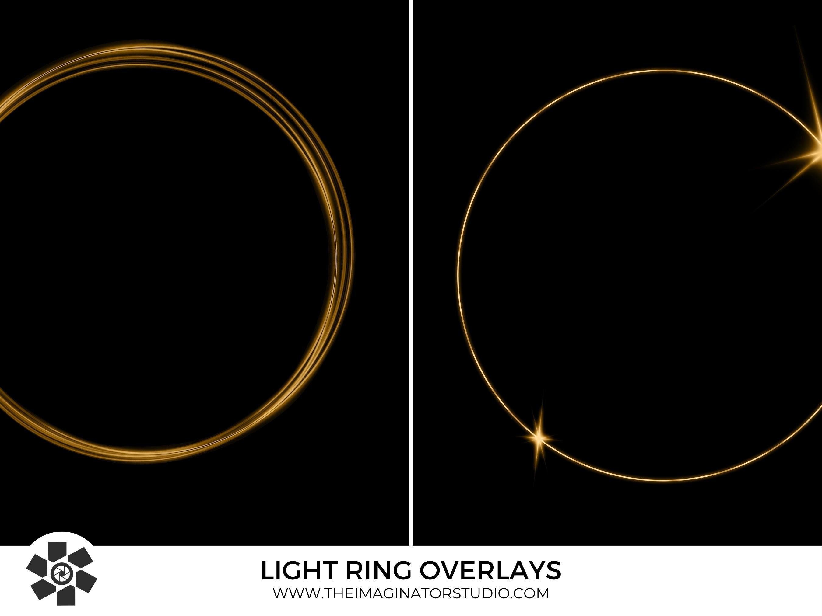 Light Ring Overlays | Gold Ring Overlays | Halo | Photoshop ...