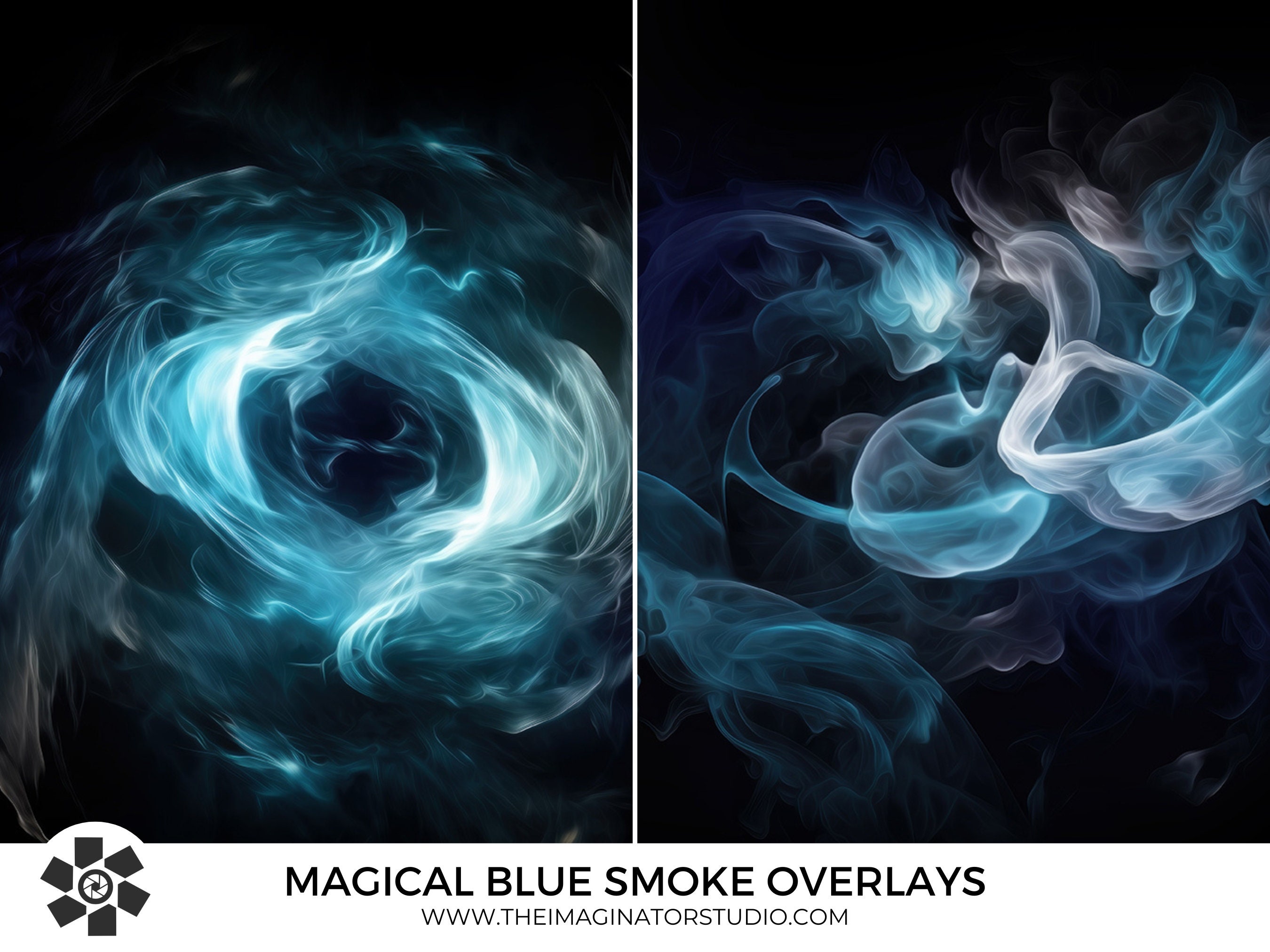 Magical Blue Smoke Overlays Wizard Smoke Blue Smoke Magic Glowing Smoke ...