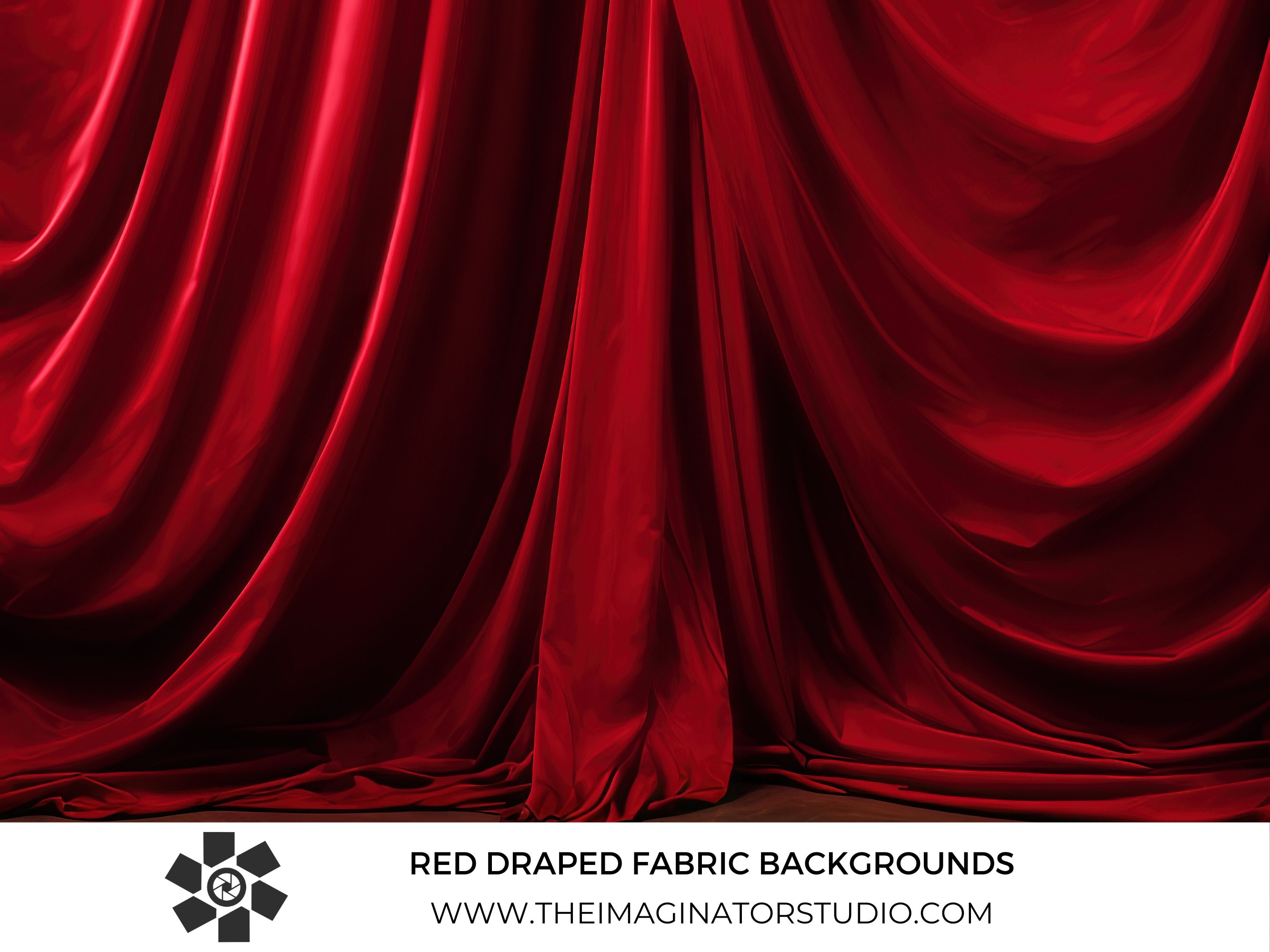 Red Draped Fabric Backgrounds | Red Curtains | Red Studio Backdrop ...
