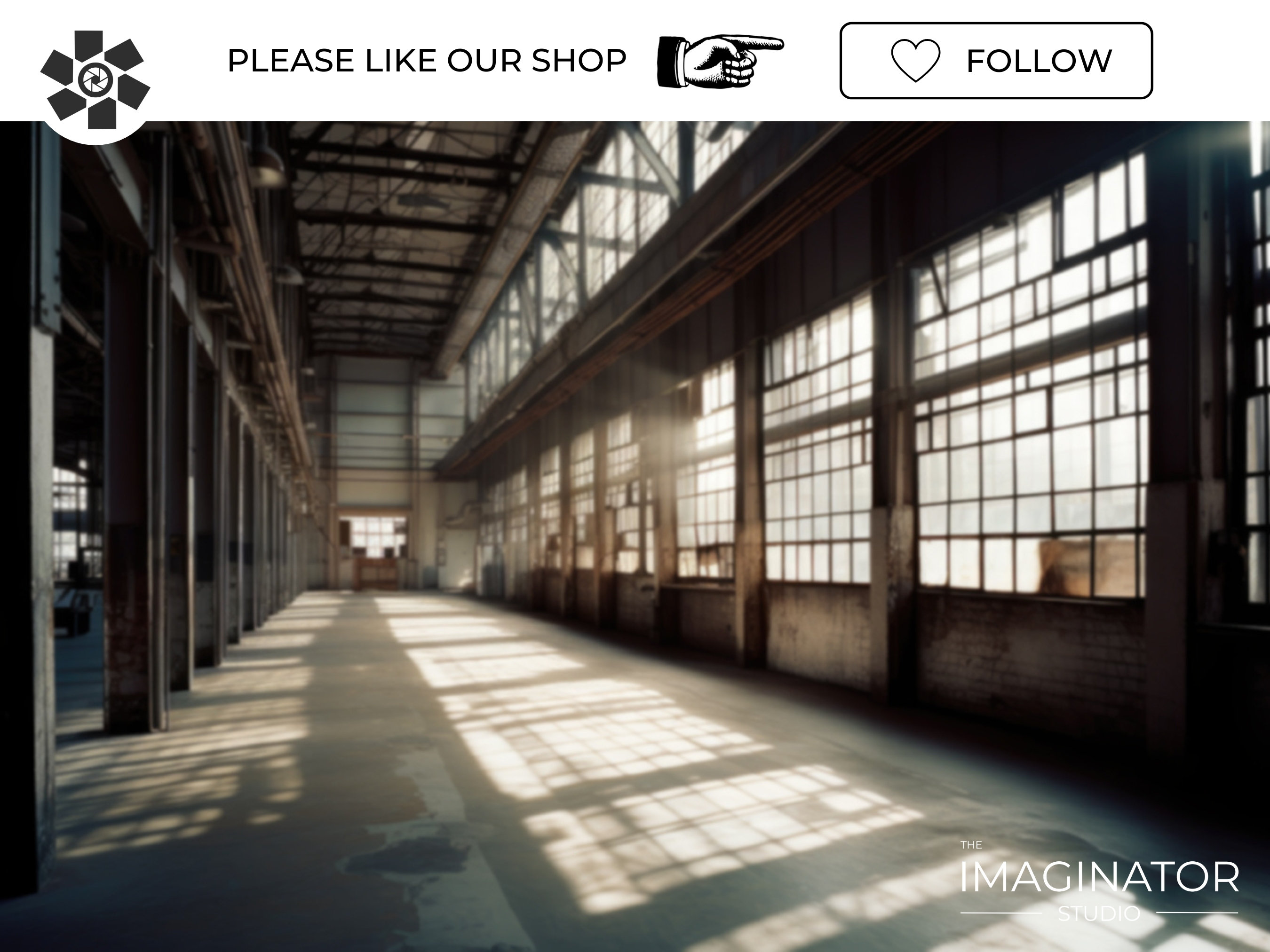 Warehouse Backgrounds | Rustic Warehouse | Digital Background ...