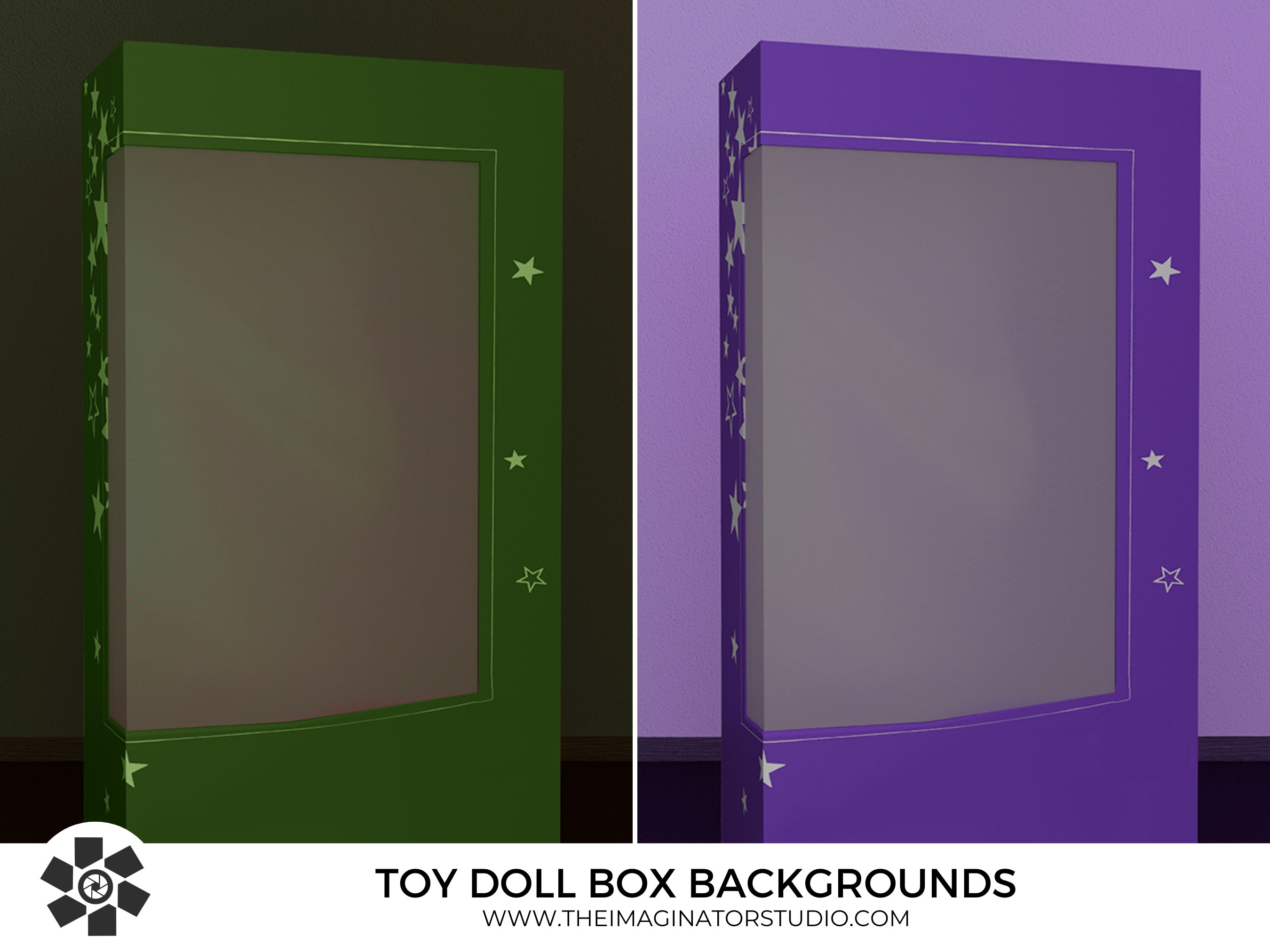 Toy Doll Box Studio Backgrounds | Digital Background | Digital Backdrop ...
