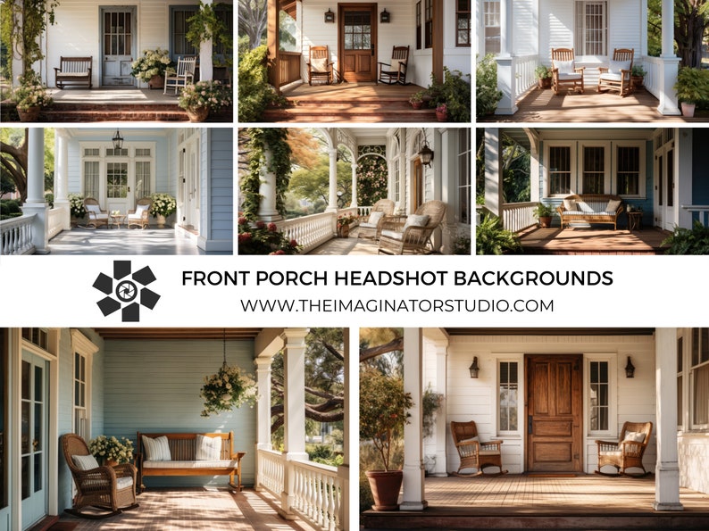 Front Porch Background | Cinematic Headshot Background | Digital ...