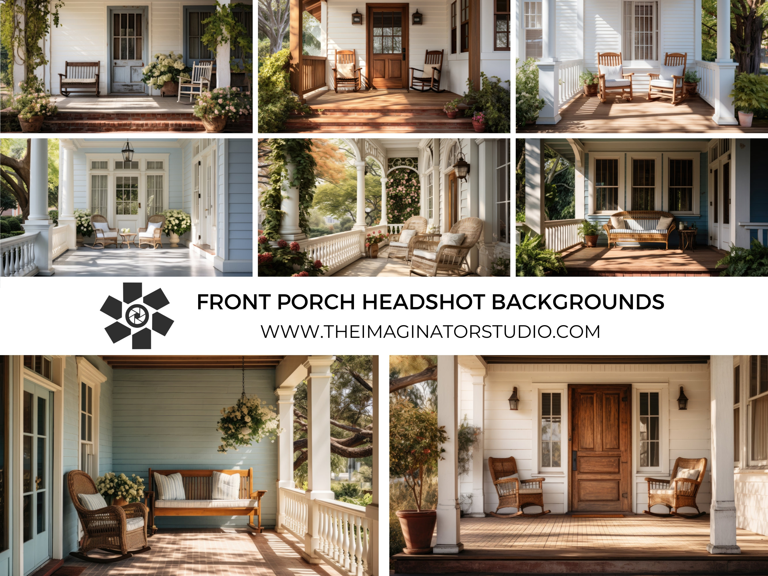 Front Porch Background | Cinematic Headshot Background | Digital ...