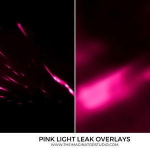 Pink Light Leak Overlays | Bokeh Overlays | Pink Light Overlay ...