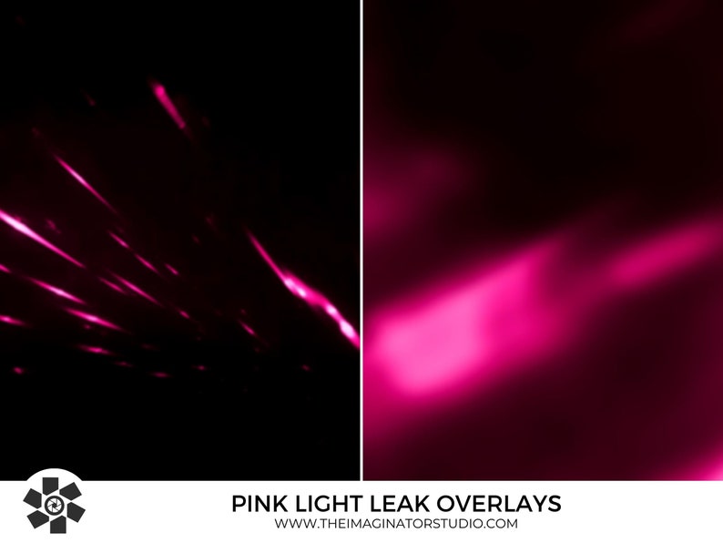 Pink Light Leak Overlays | Bokeh Overlays | Pink Light Overlay ...
