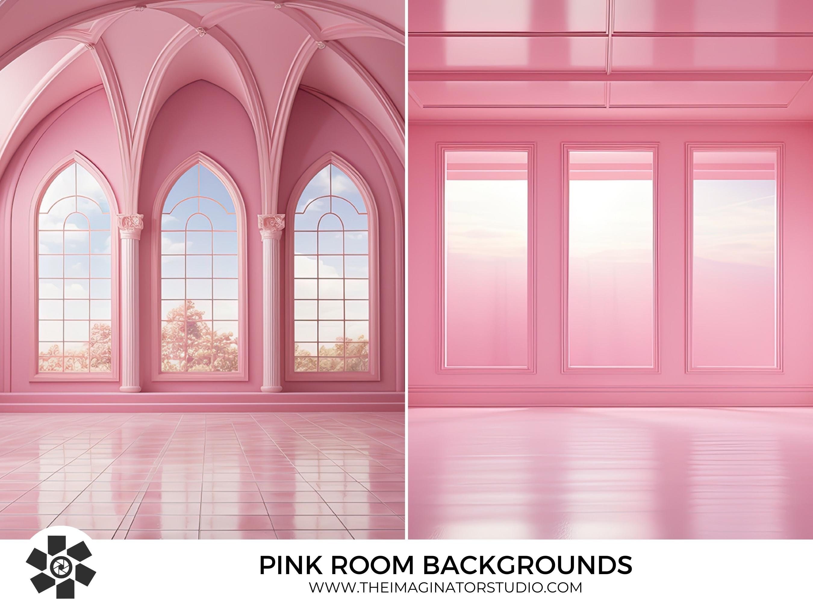 Pink Room Background | Doll Backdrop | Digital Background | Digital ...