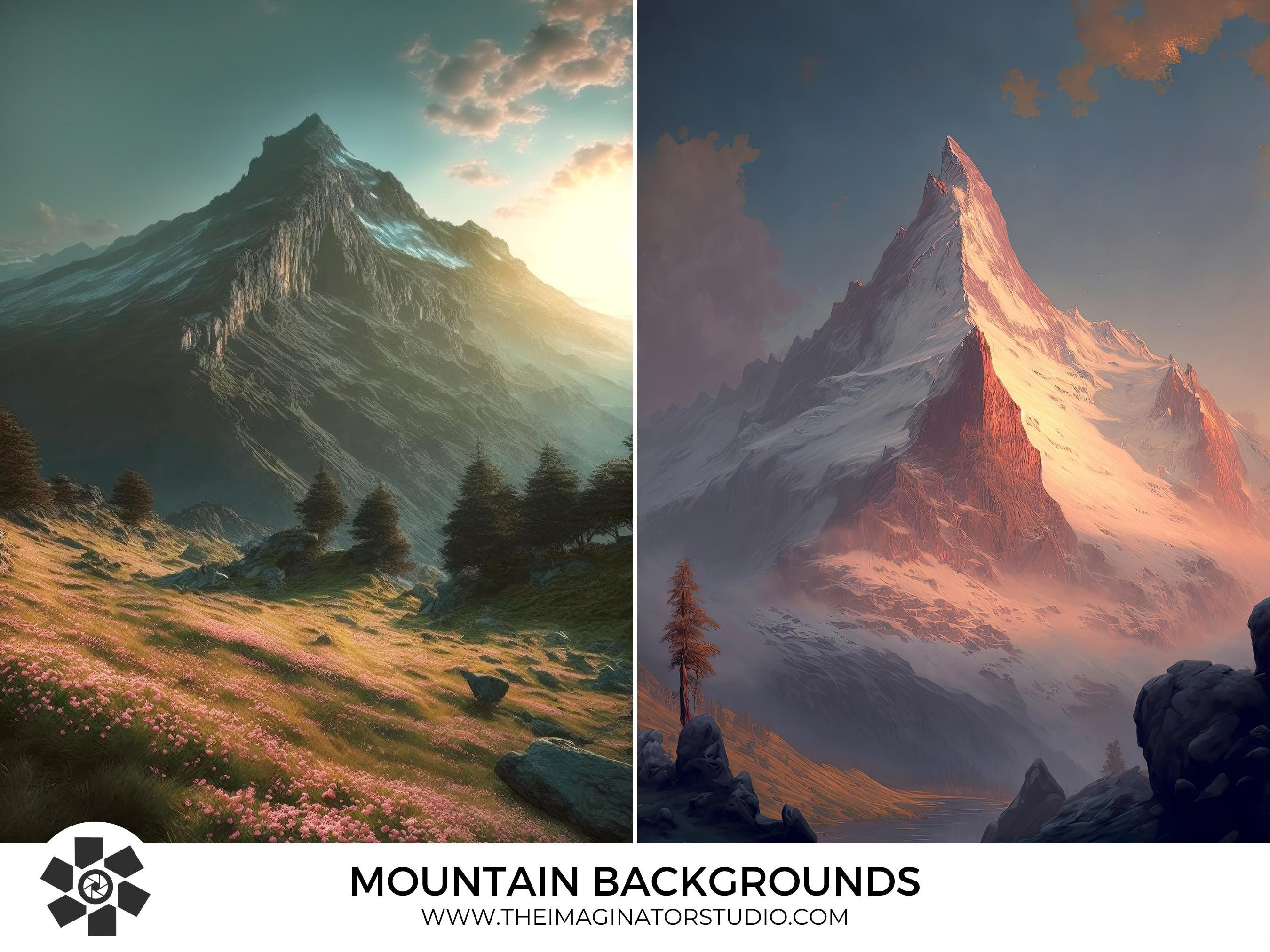 Mountain Digital Backgrounds | Digital Backdrops | Studio Backgrounds ...