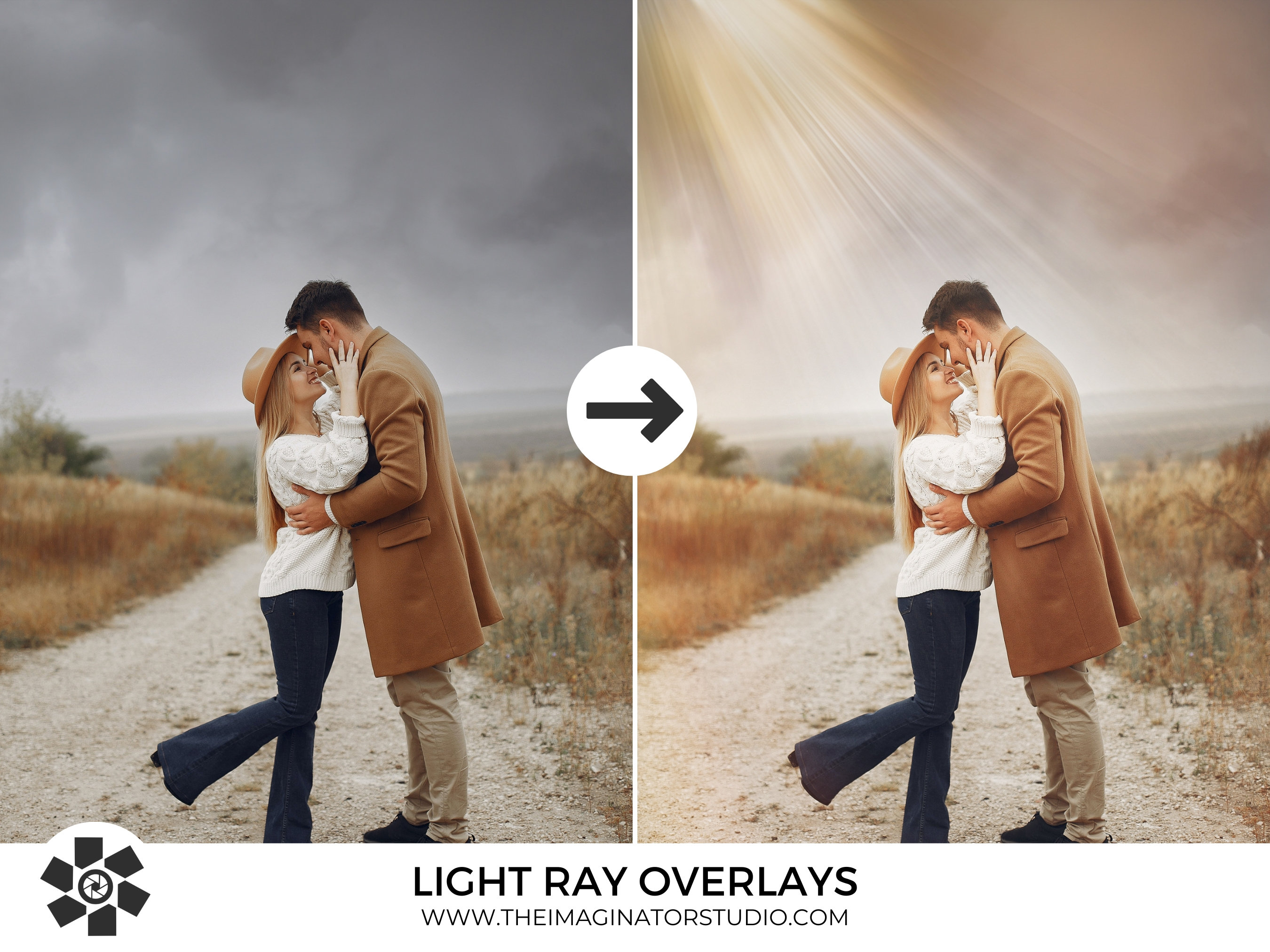 Light Ray Overlays | Sun Ray Overlays | God Light | Photoshop Overlay ...
