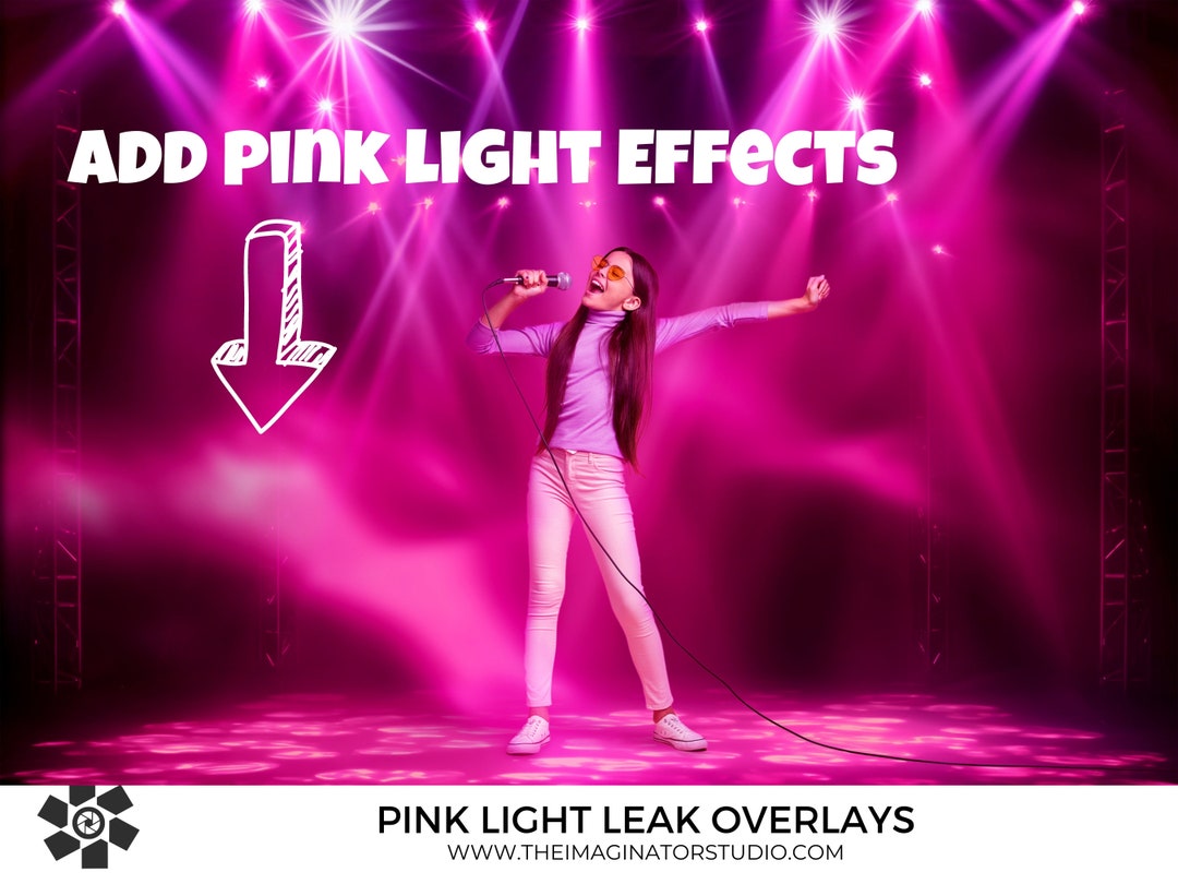Pink Light Leak Overlays | Bokeh Overlays | Pink Light Overlay ...
