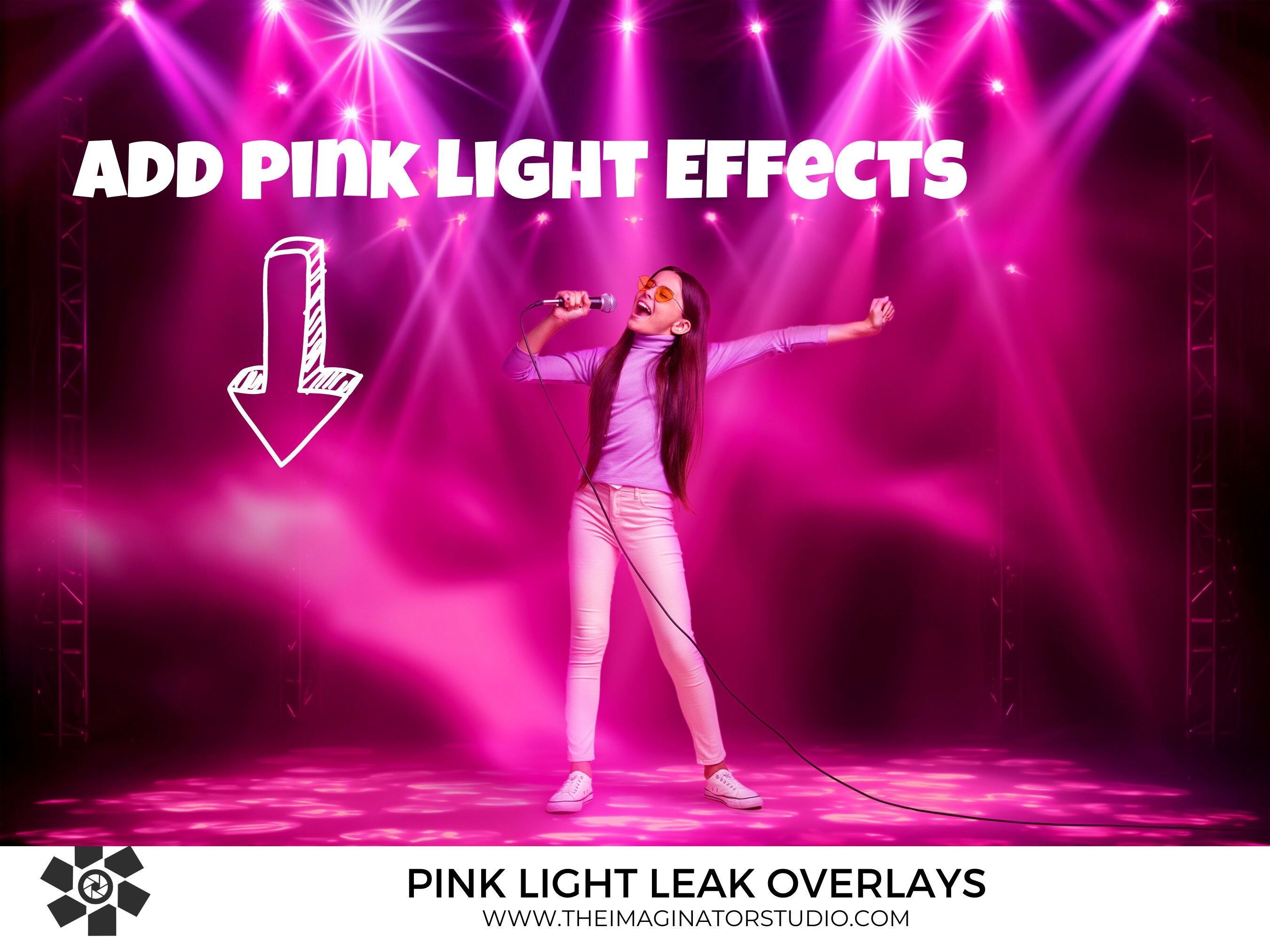 Pink Light Leak Overlays Bokeh Overlays Pink Light Overlay Photoshop ...