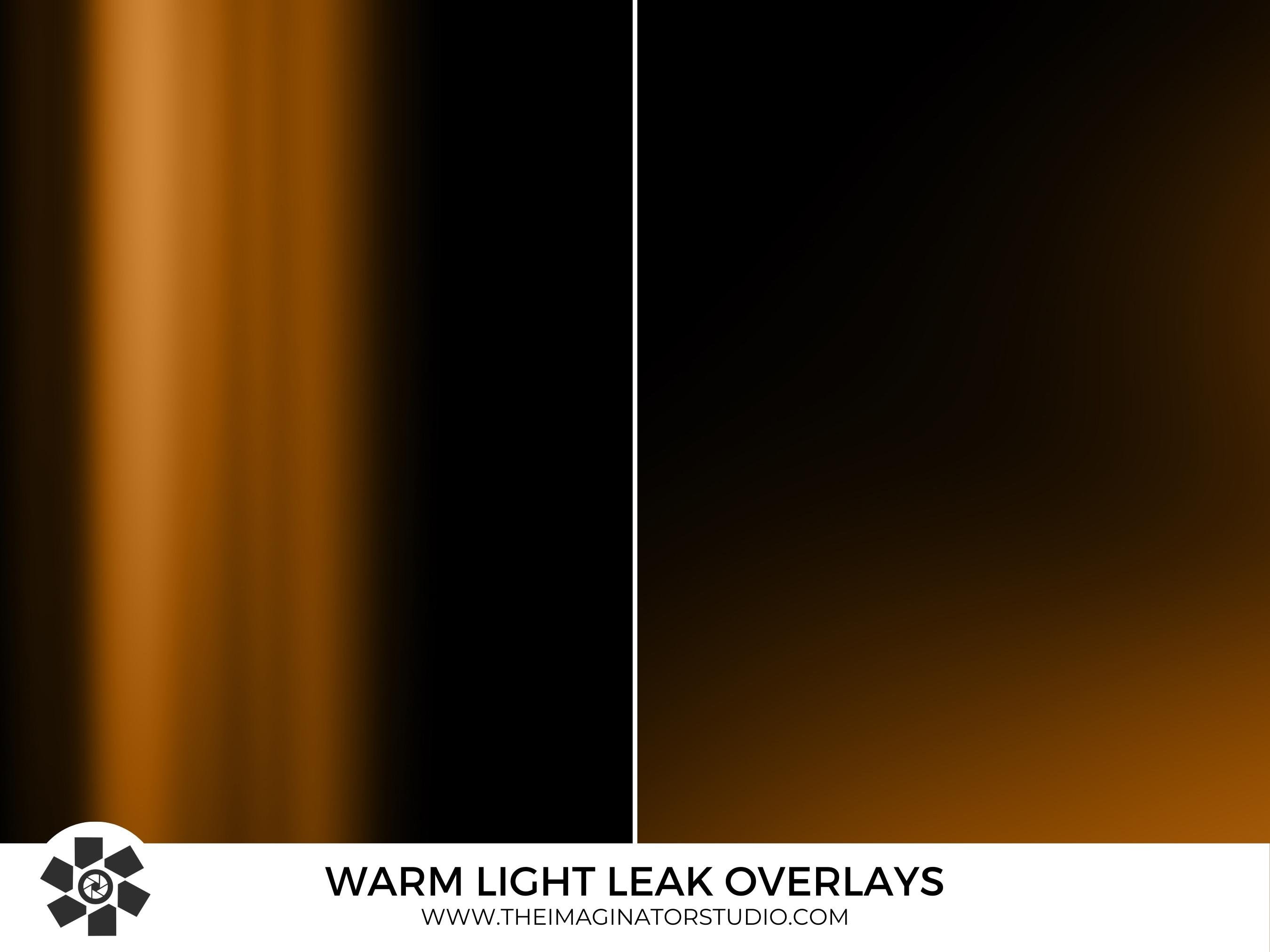 Warm Light Leaks | Light Flares | Light Overlays | Photoshop ...