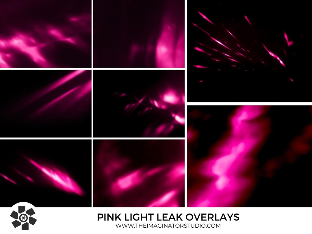 Pink Light Leak Overlays Bokeh Overlays Pink Light Overlay - Etsy