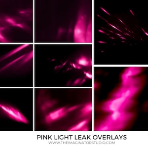 Pink Light Leak Overlays | Bokeh Overlays | Pink Light Overlay ...