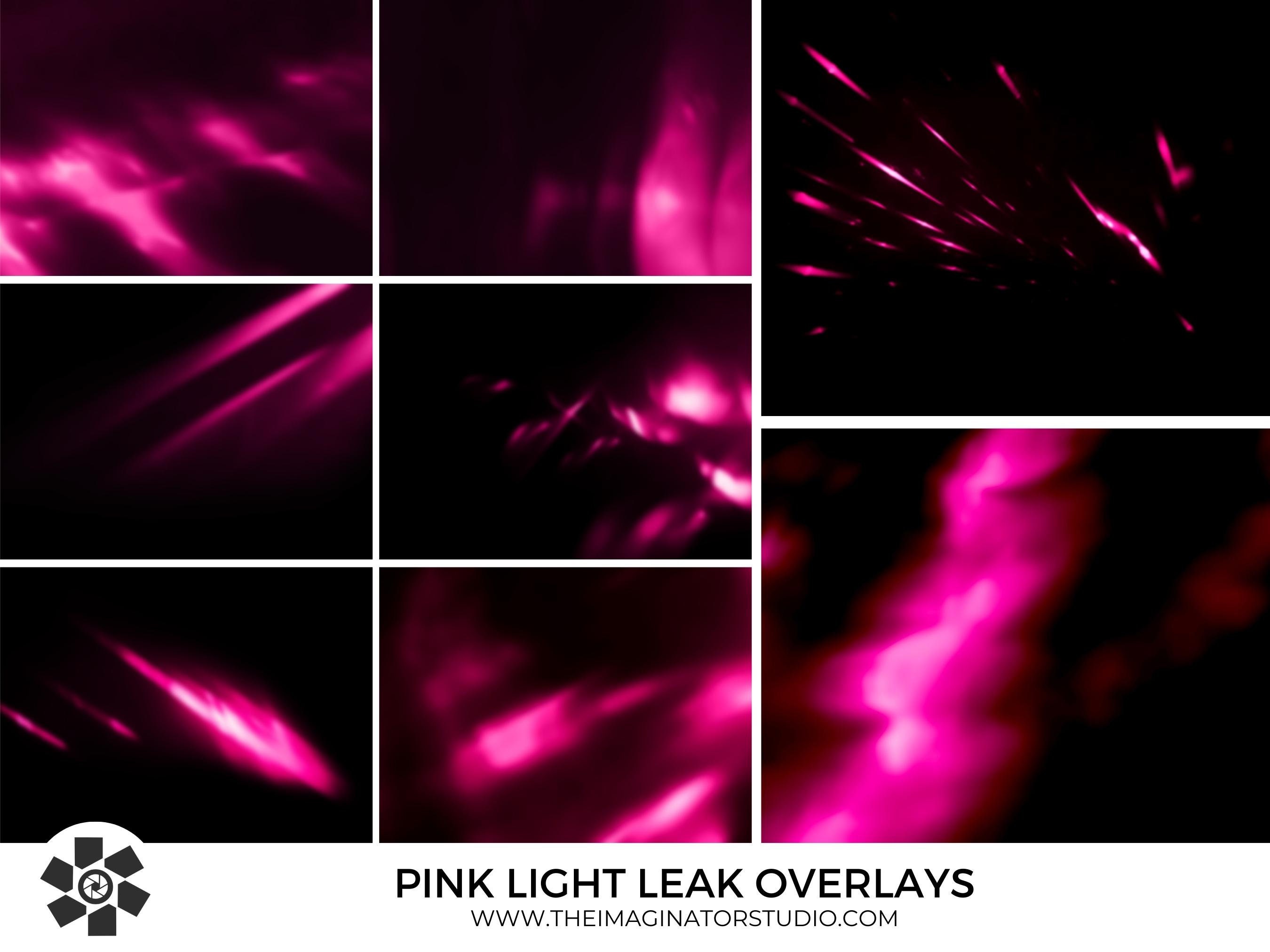 Pink Light Leak Overlays | Bokeh Overlays | Pink Light Overlay ...