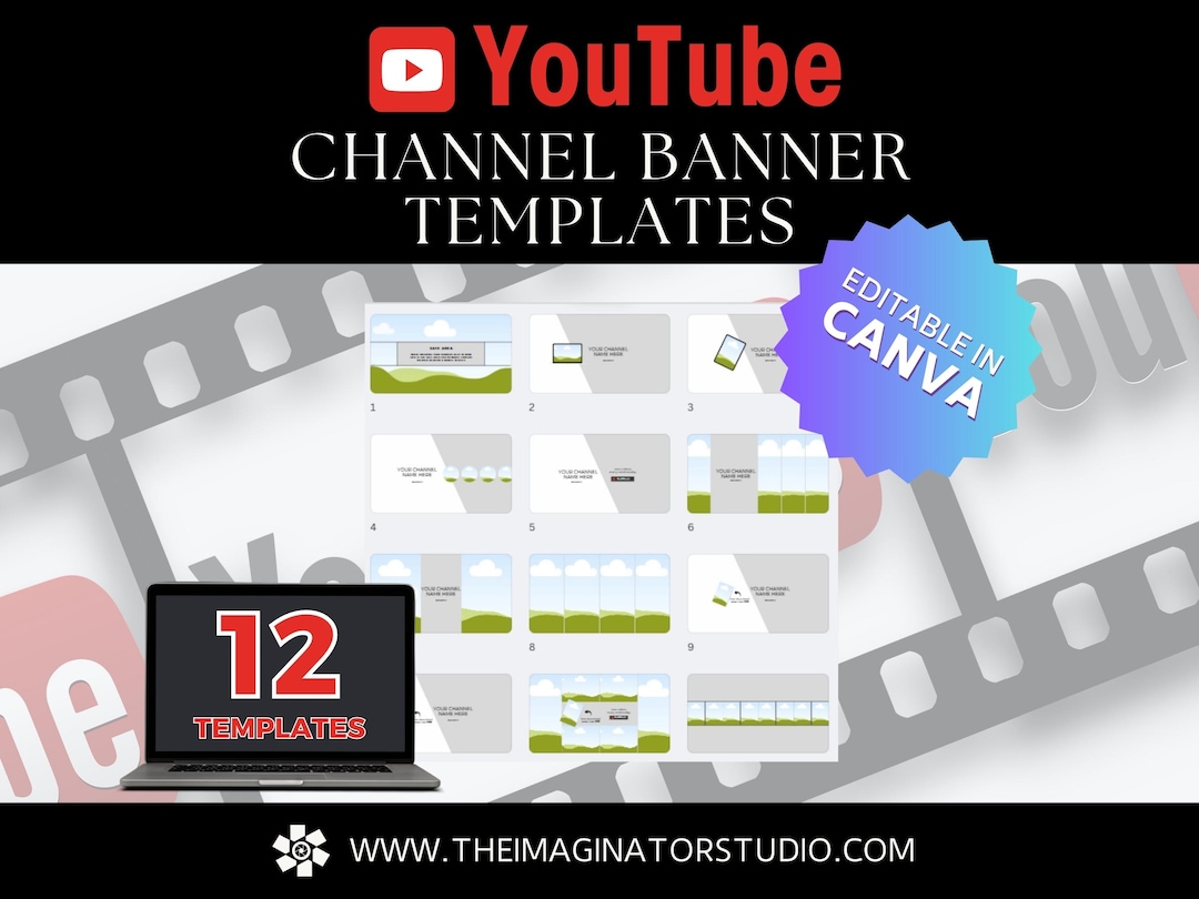 Youtube Channel Banner Templates, Canva Templates, Canva Youtube ...
