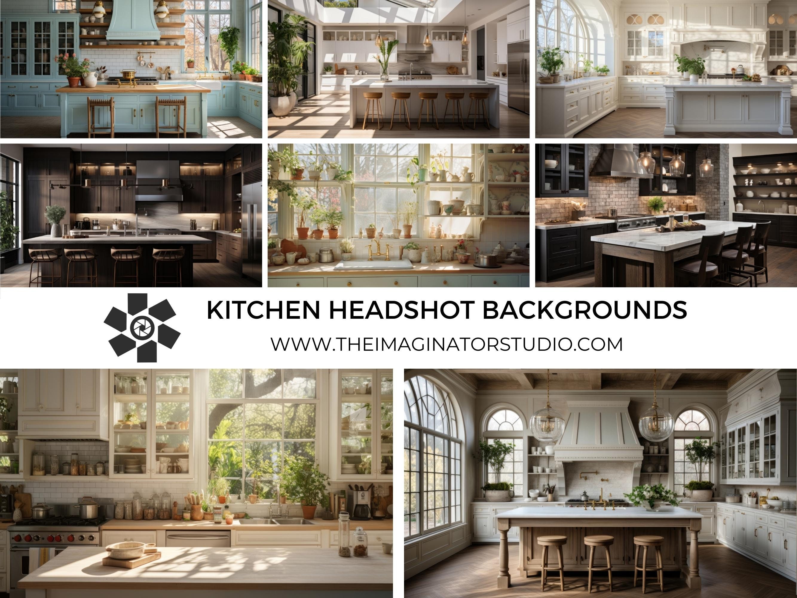 Kitchen Background | Cinematic Headshot Background | Digital Background ...