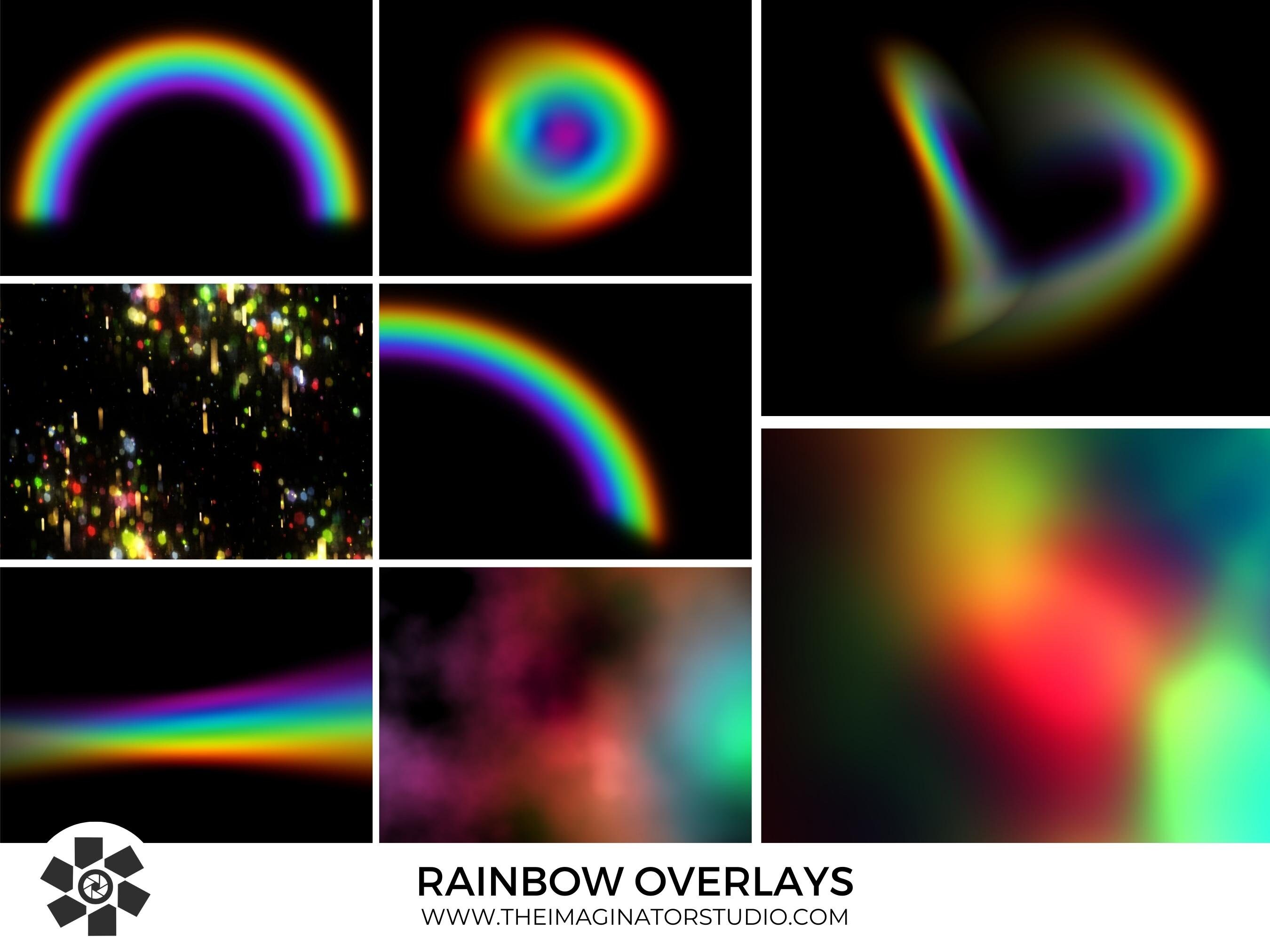 Rainbow Overlays | Light Overlays | Photo Overlays | Photoshop ...