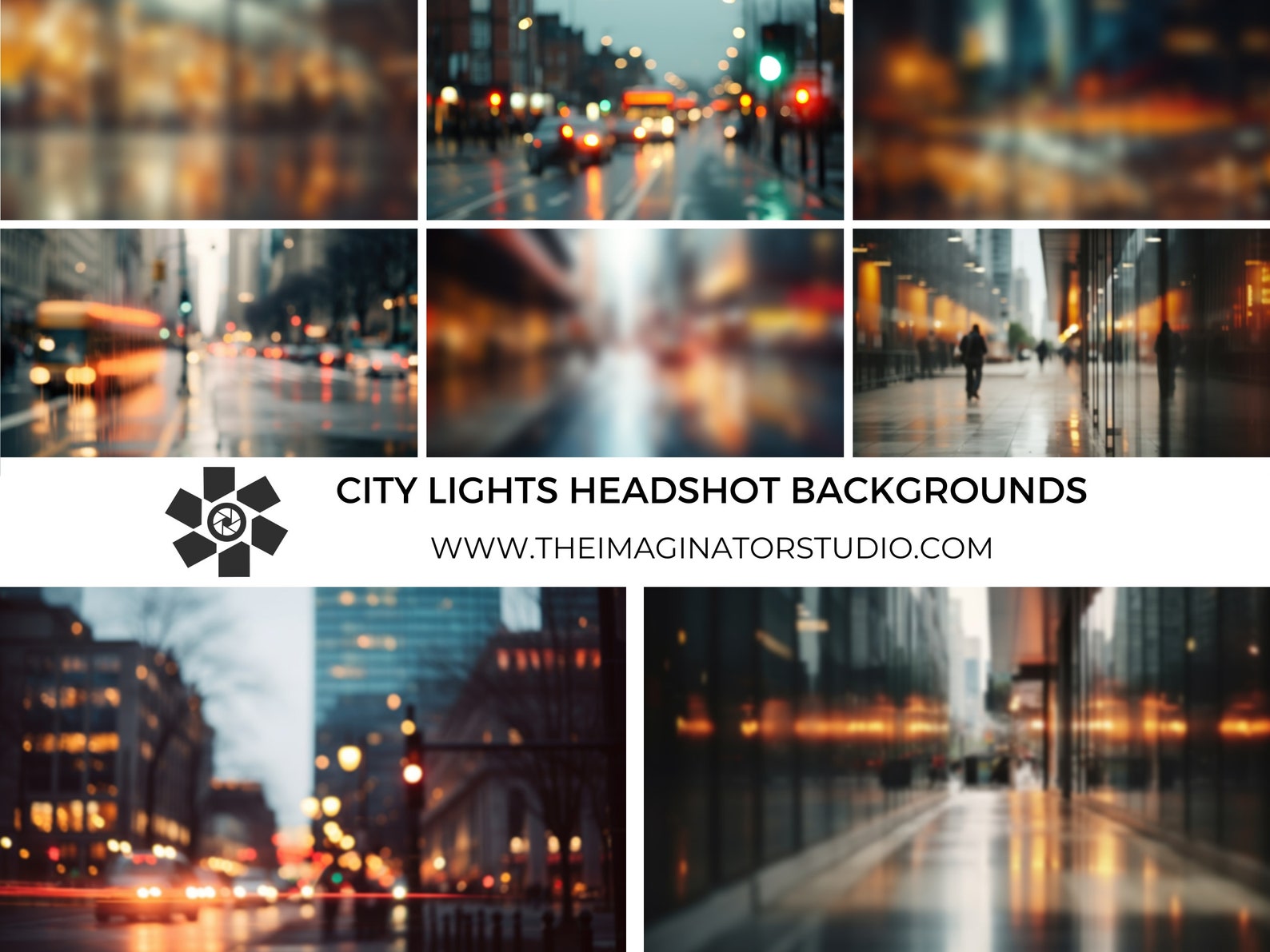 Street City Light Backdrop | Cinematic Headshot Background | Digital ...