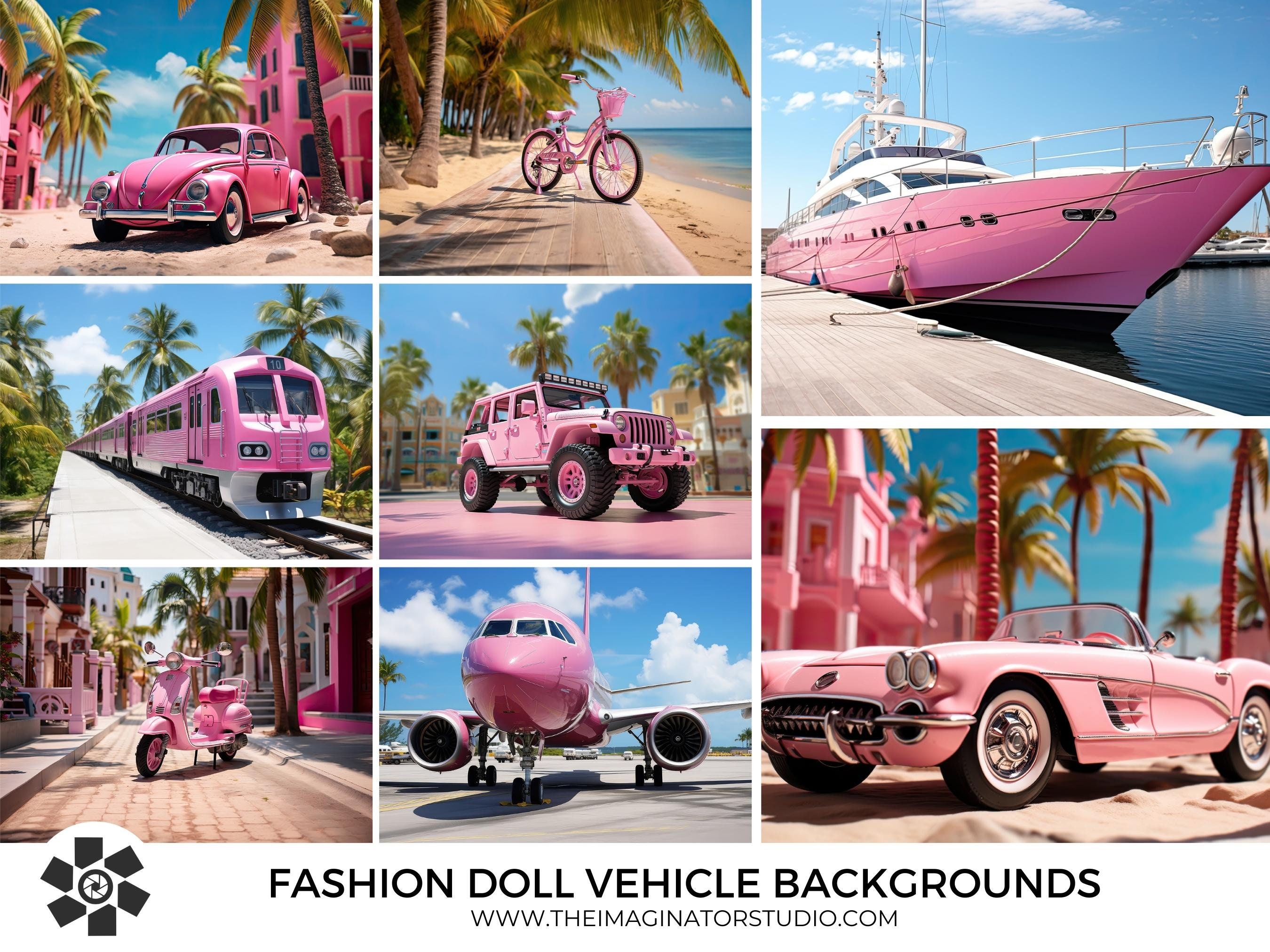 Fashion Doll Vehicle Backgrounds | Doll Backdrop| Digital Background ...