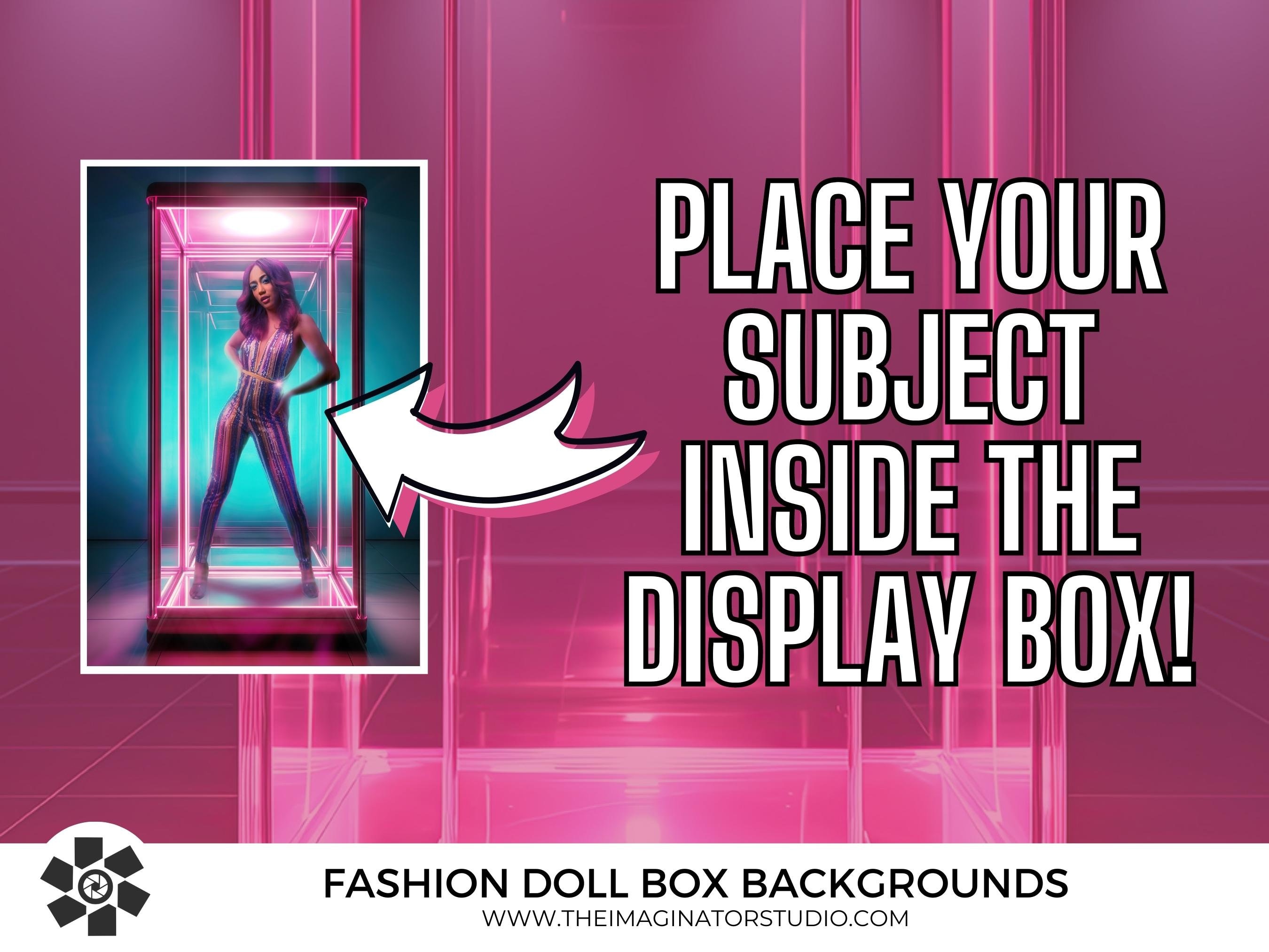 Fashion Doll Box Background | Digital Background | Digital Backdrop ...