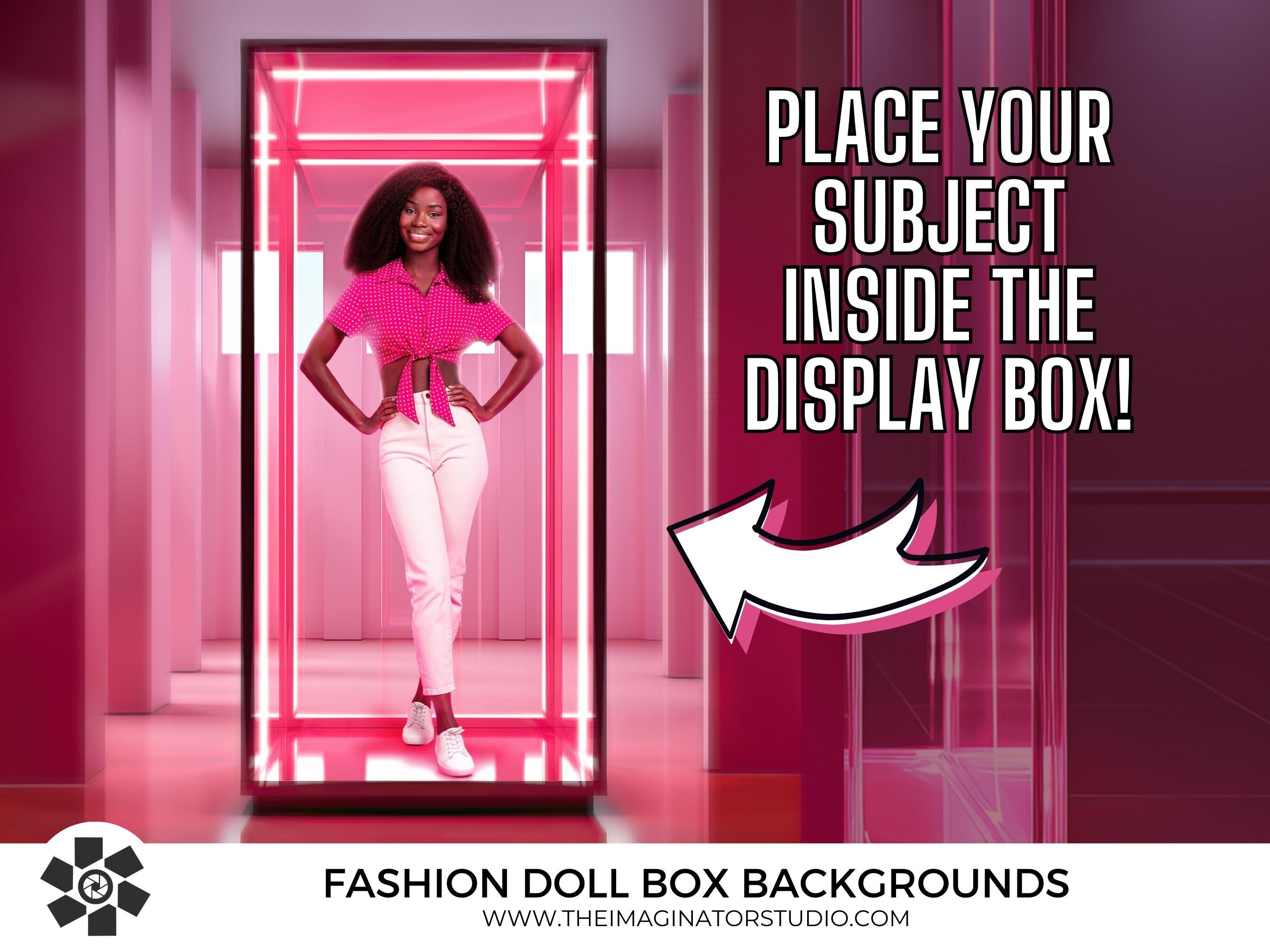 Fashion Doll Box Background | Digital Background | Digital Backdrop ...