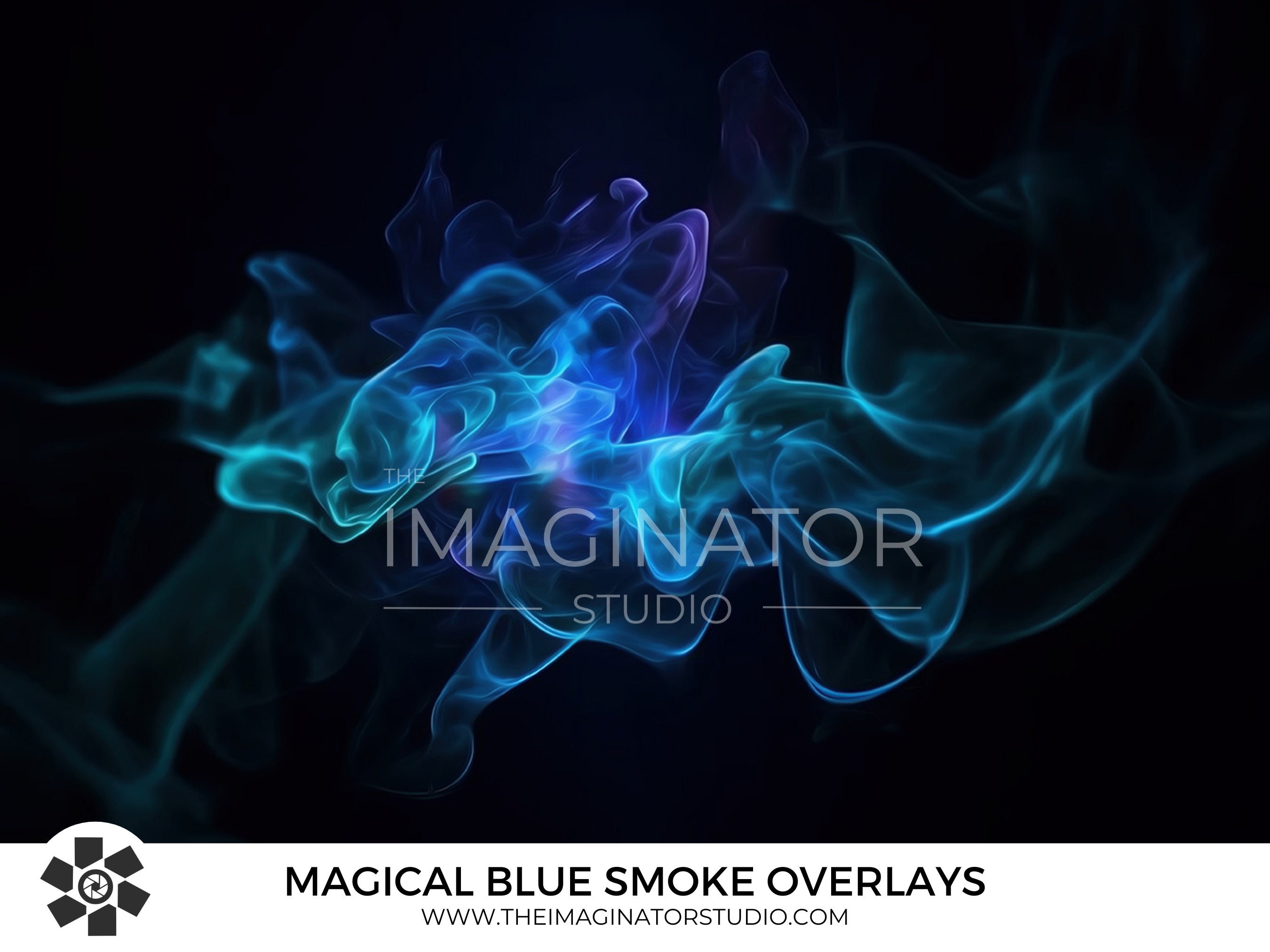 Magical Blue Smoke Overlays Wizard Smoke Blue Smoke Magic Glowing Smoke ...