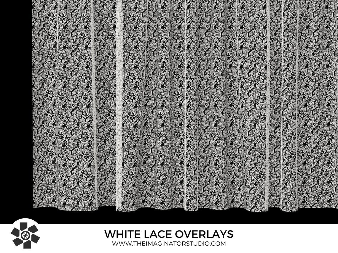 White Lace Overlays Photoshop Overlays Photography Overlays Peak ...