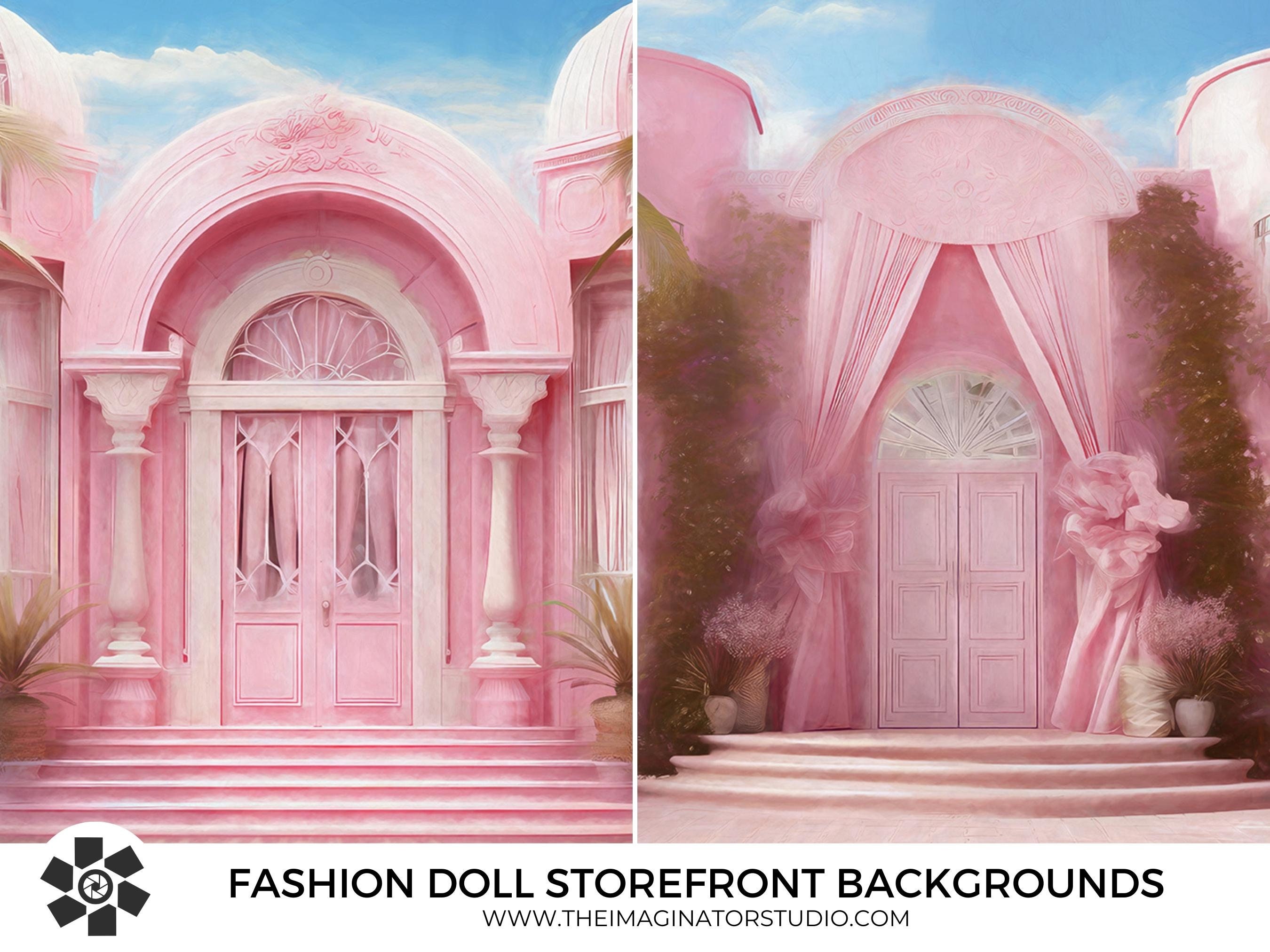 Fashion Doll Storefront Backgrounds | Doll Backdrop| Digital Background ...