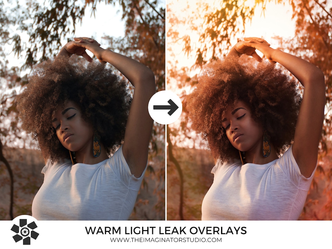 Warm Light Leaks | Light Flares | Light Overlays | Photoshop ...