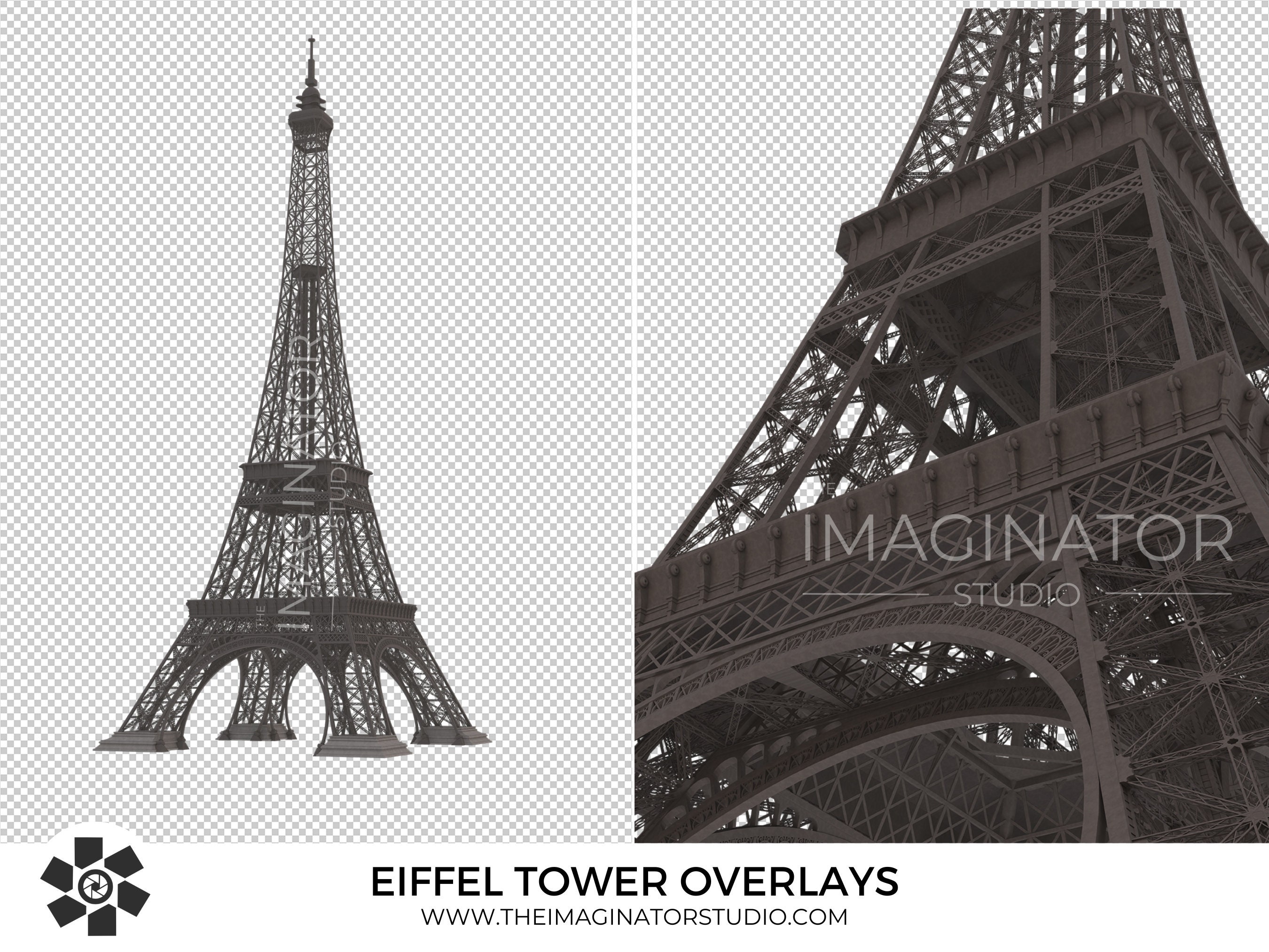 Eiffel Tower Overlay Paris Eiffel Tower Overlays Digital Background ...
