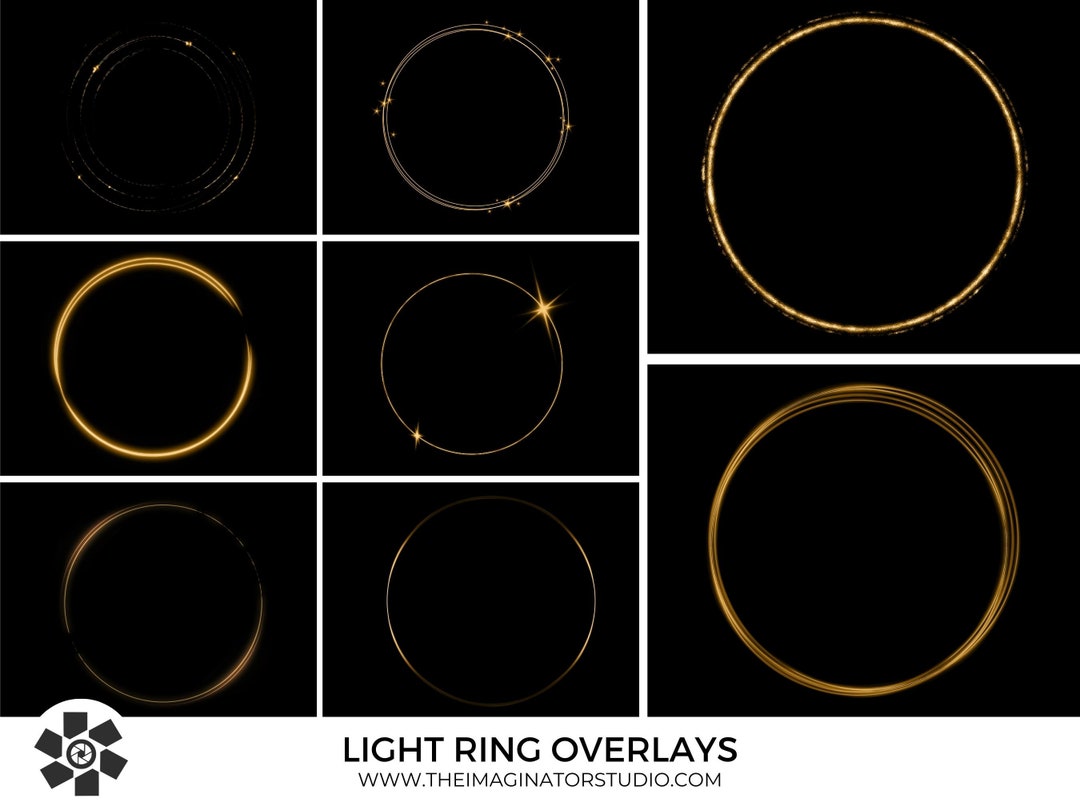 Light Ring Overlays | Gold Ring Overlays | Halo | Photoshop ...