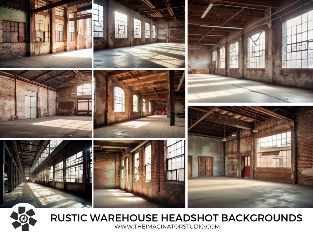 Warehouse Backgrounds | Rustic Warehouse | Digital Background ...