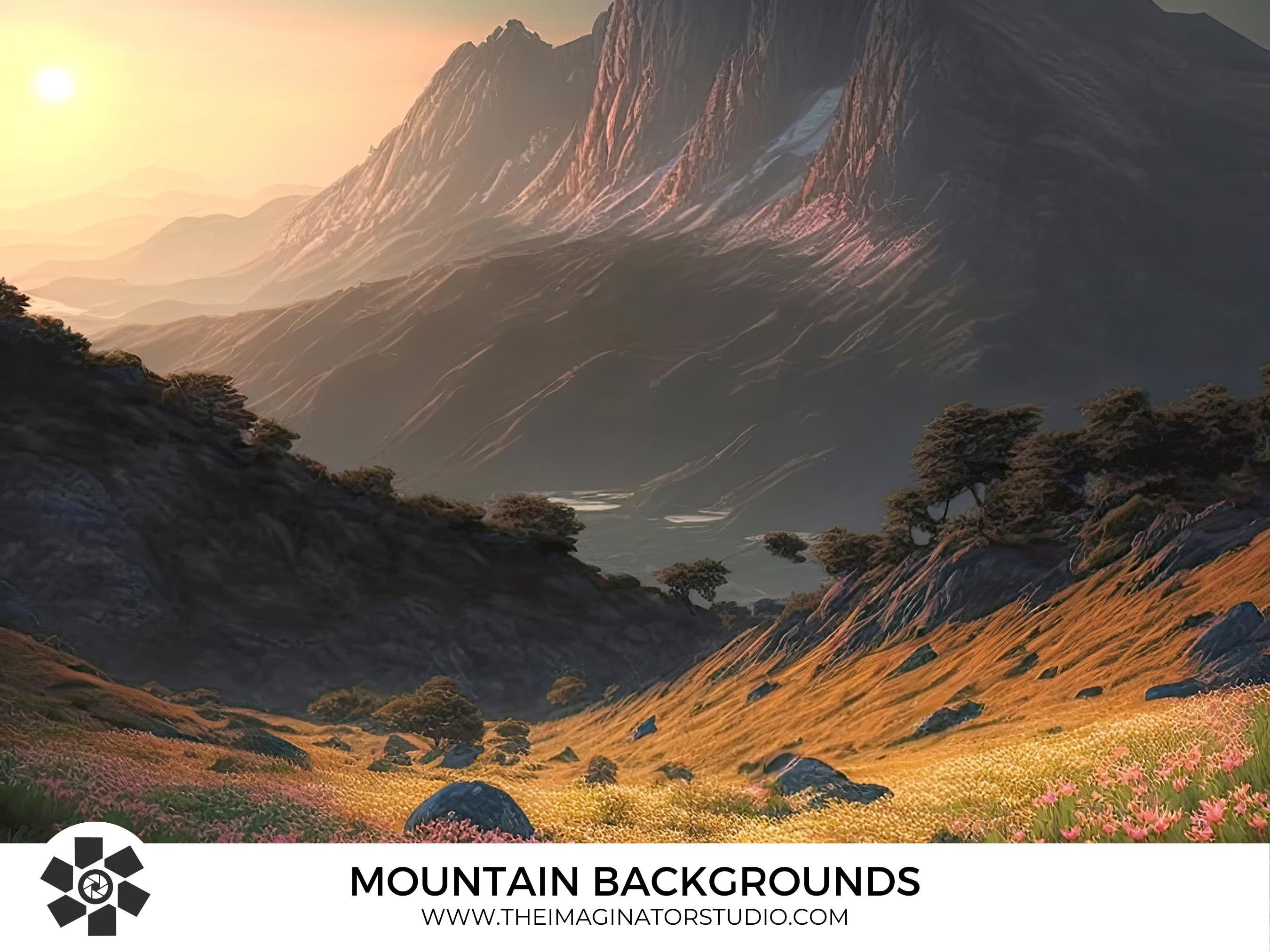 Mountain Digital Backgrounds | Digital Backdrops | Studio Backgrounds ...