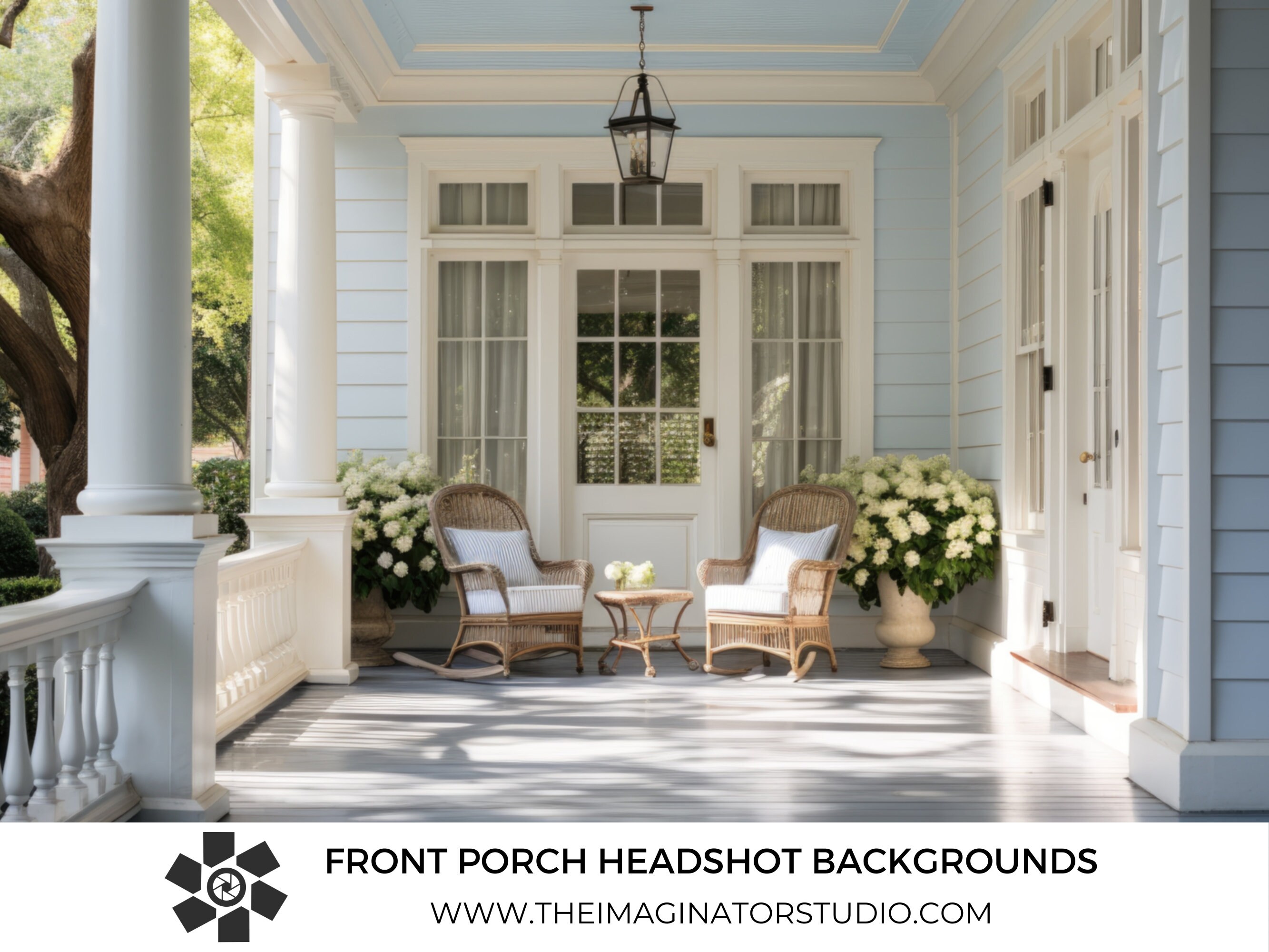 Front Porch Background | Cinematic Headshot Background | Digital ...