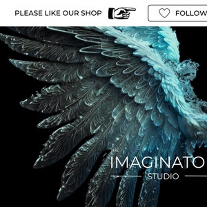 Winter Ice Wing | Digital Wing Overlay | Digital Wings | Photoshop ...