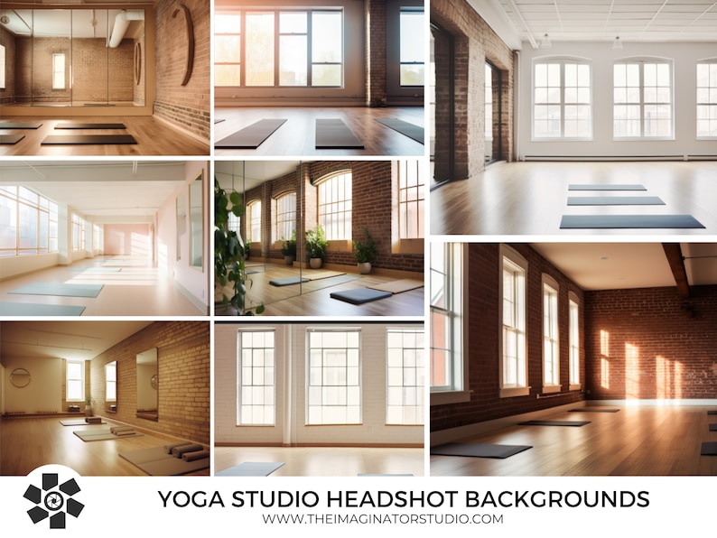 Yoga Studio Background | Yoga Background | Digital Background ...