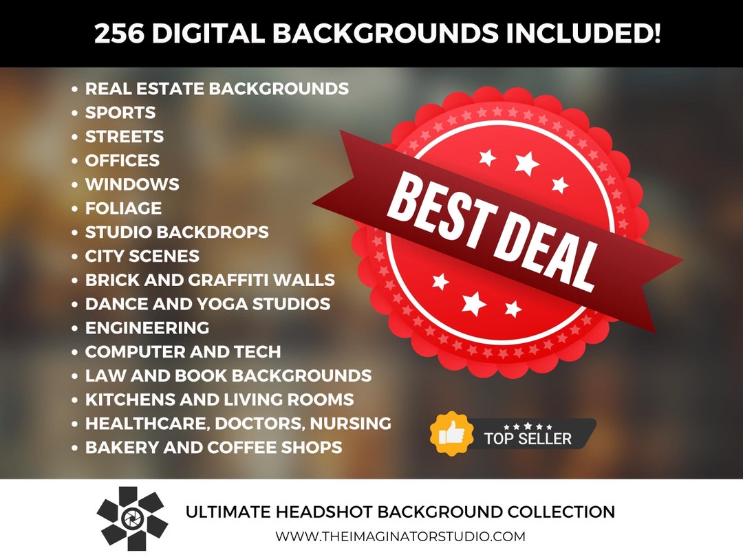 Headshot Digital Background Bundle | Cinematic Headshot Backgrounds ...