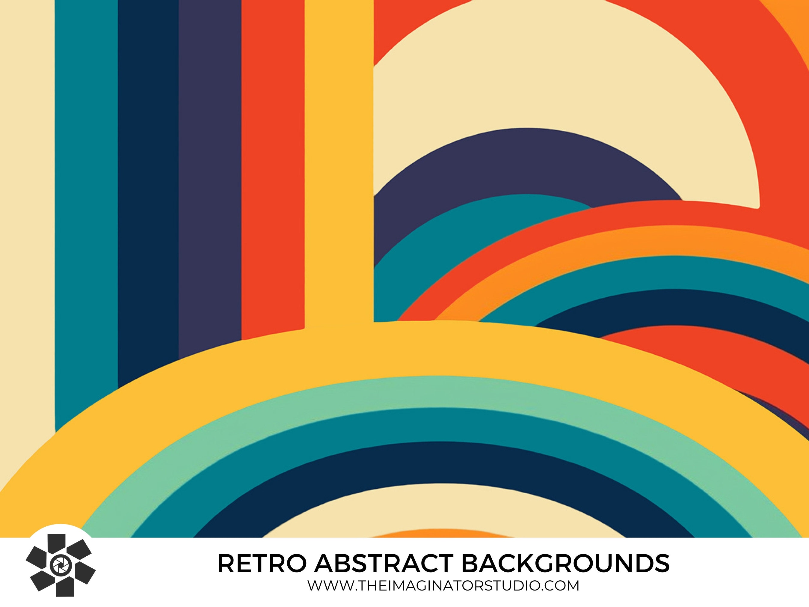 Retro Background | Vintage Background | Abstract | Digital Backdrop ...