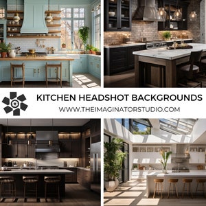 Kitchen Background | Cinematic Headshot Background | Digital Background ...