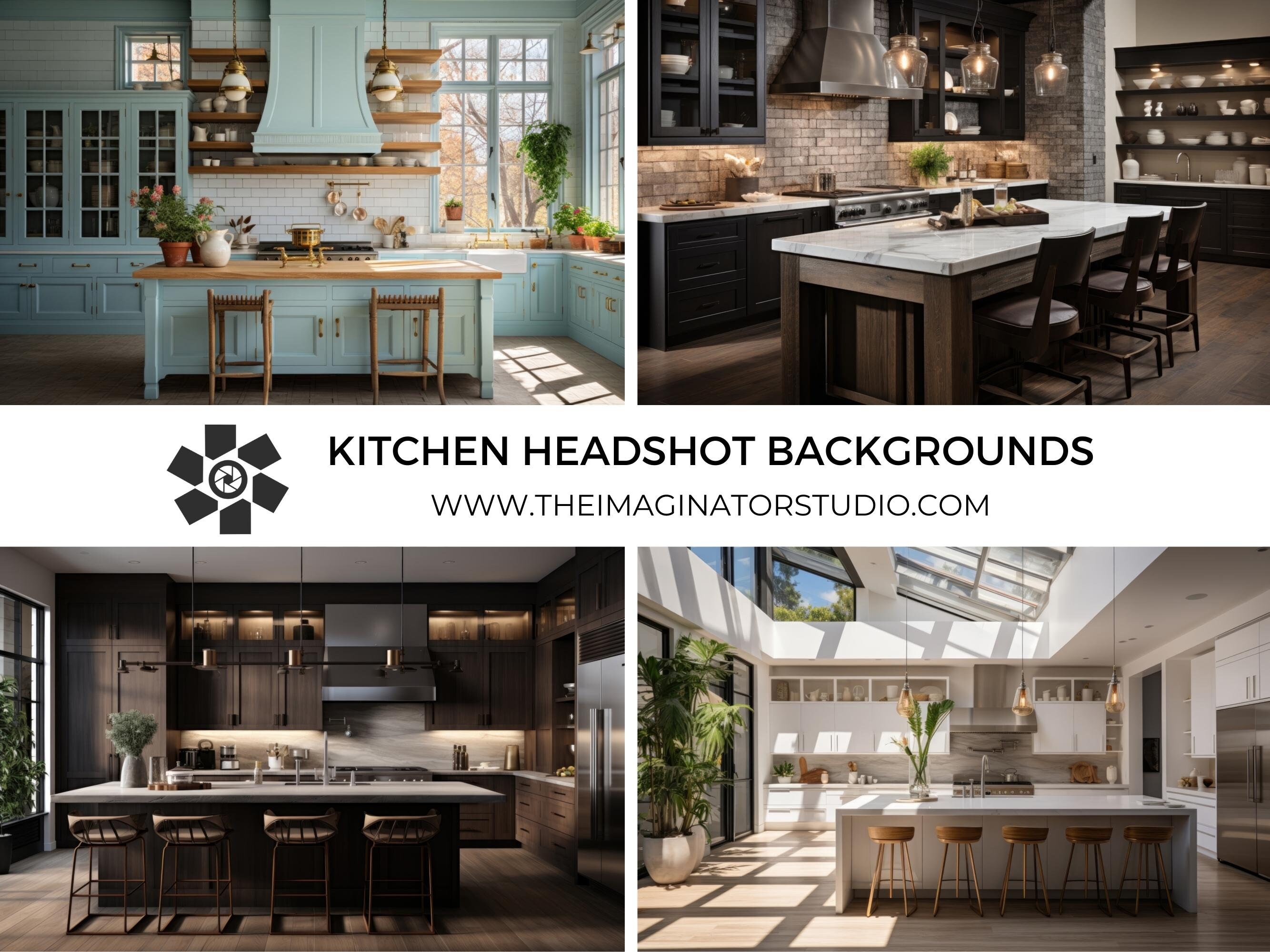 Kitchen Background | Cinematic Headshot Background | Digital Background ...