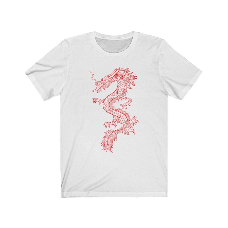 Green Red Dragon Tee Aesthetic Clothing Grunge Streetwear | Etsy