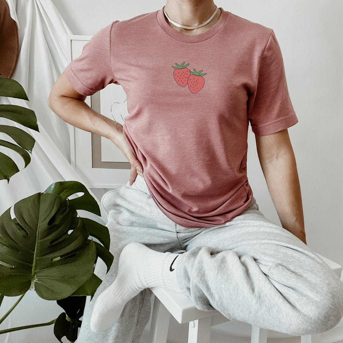 Strawberry Cottagecore Shirt Preppy Spring Outfit Indie - Etsy