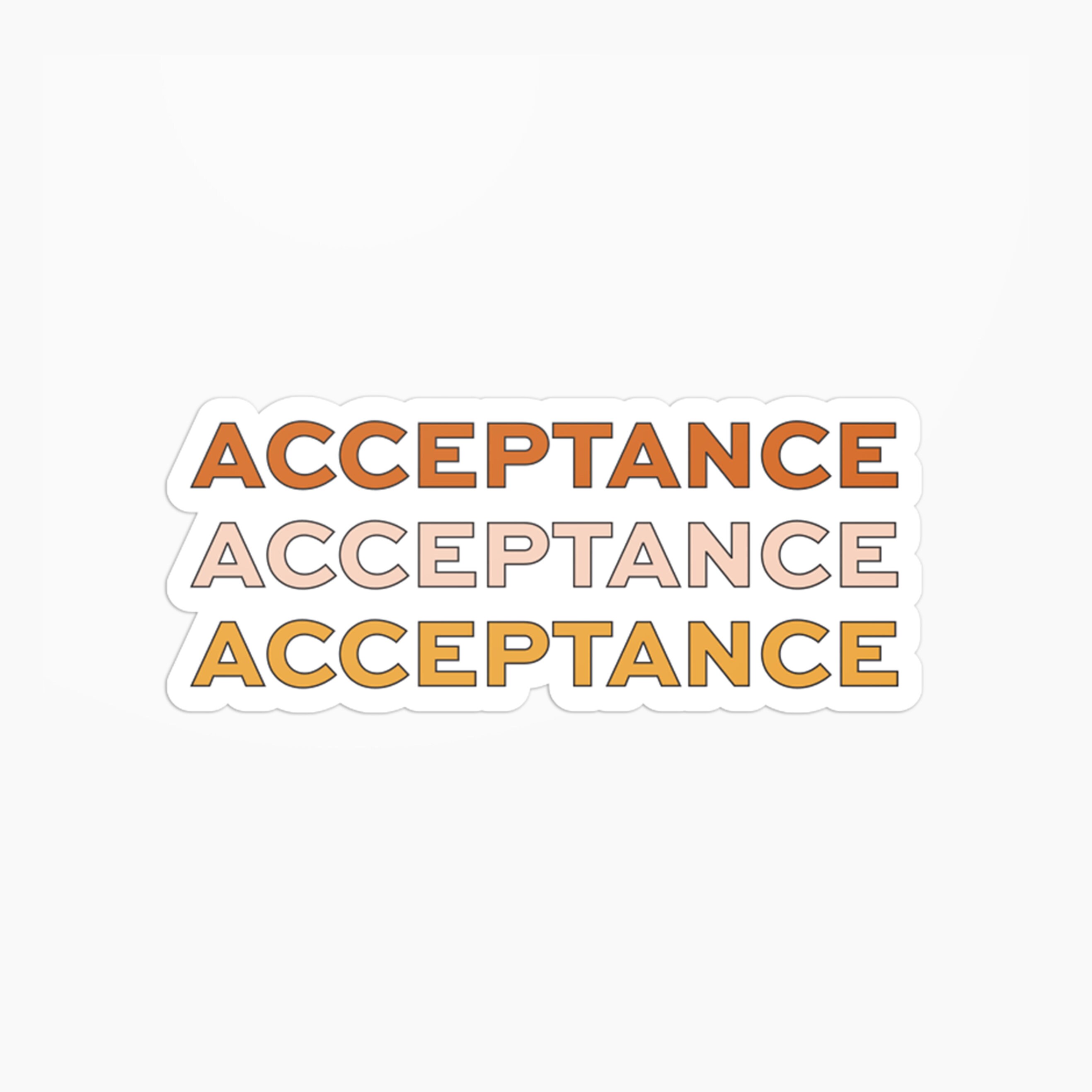 Acceptance Sticker - Etsy