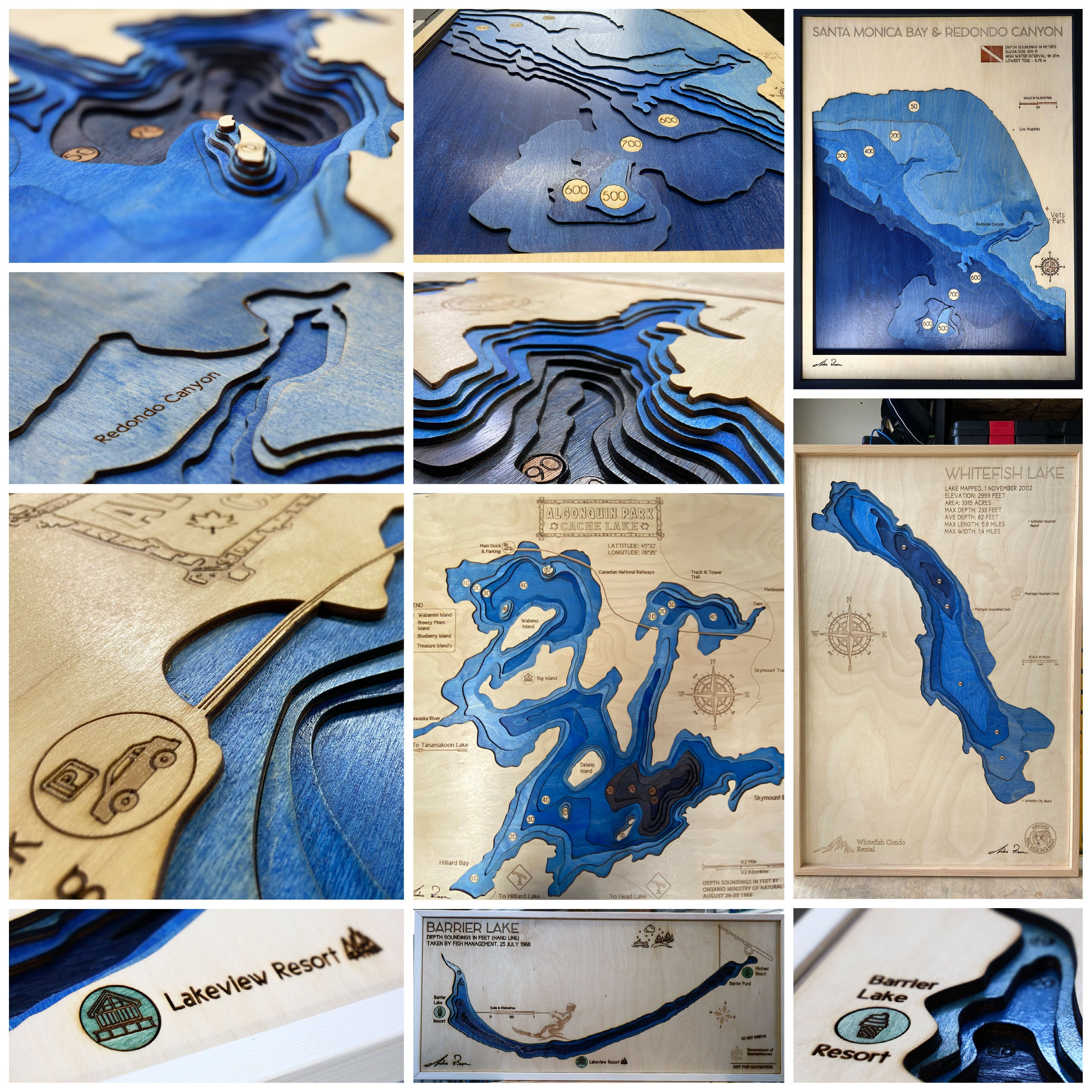 Lake Erie 3D Laser Cut Wood Map Bathymetric Depth - Etsy Canada