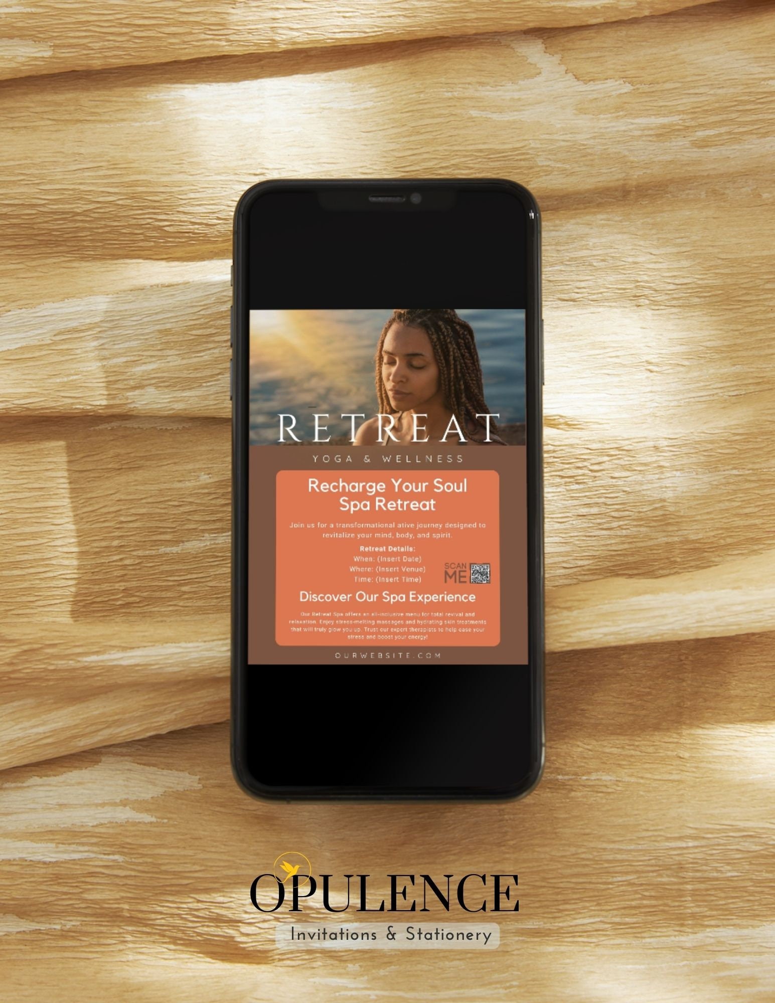 Retreat Flyer Invitation Design | Spa Retreat Event, Yoga Flyer Design ...