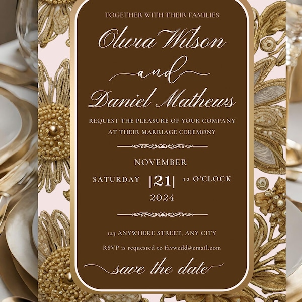 African Royalty Invitation - Etsy